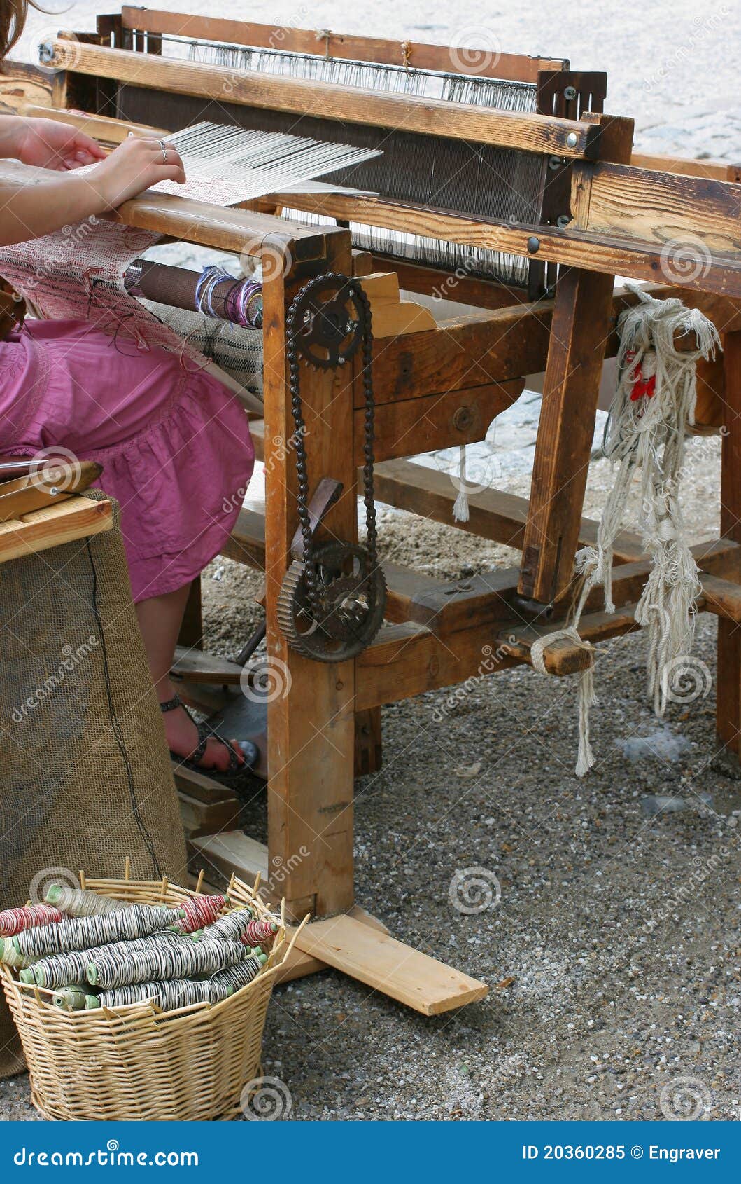 Weaving machine stock image. Image of work, industries - 20360285