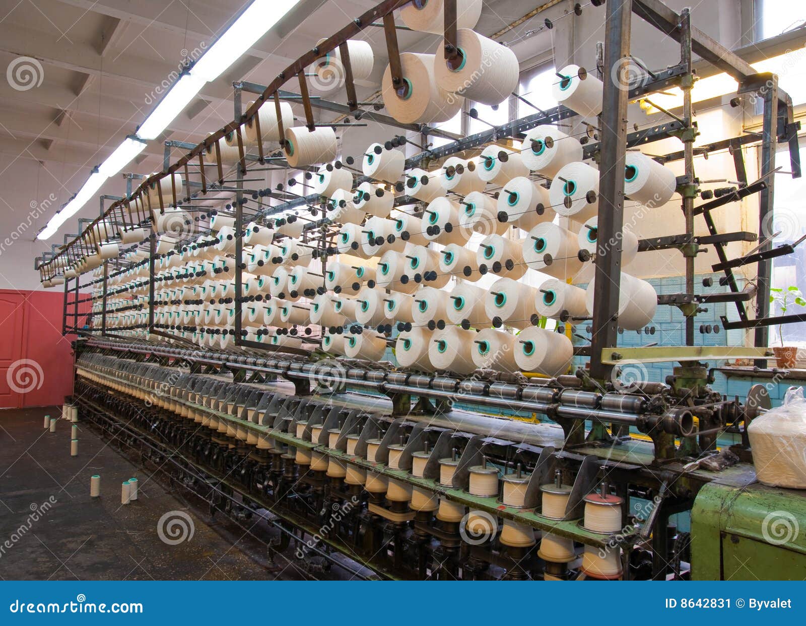 Weaving machine stock image. Image of manufacturing, industrial - 8642831