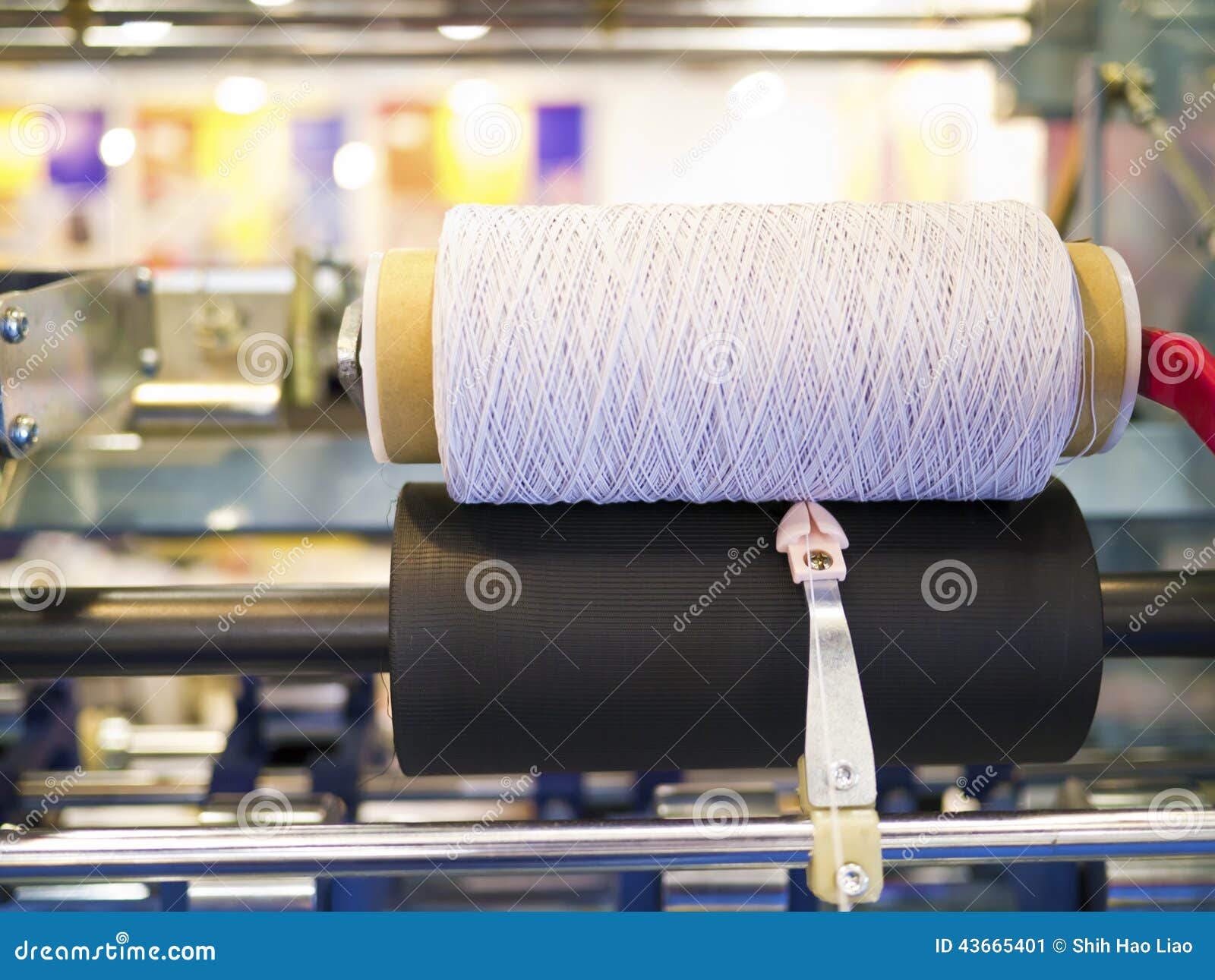 Weaving machine stock image. Image of string, manufacture - 43665401