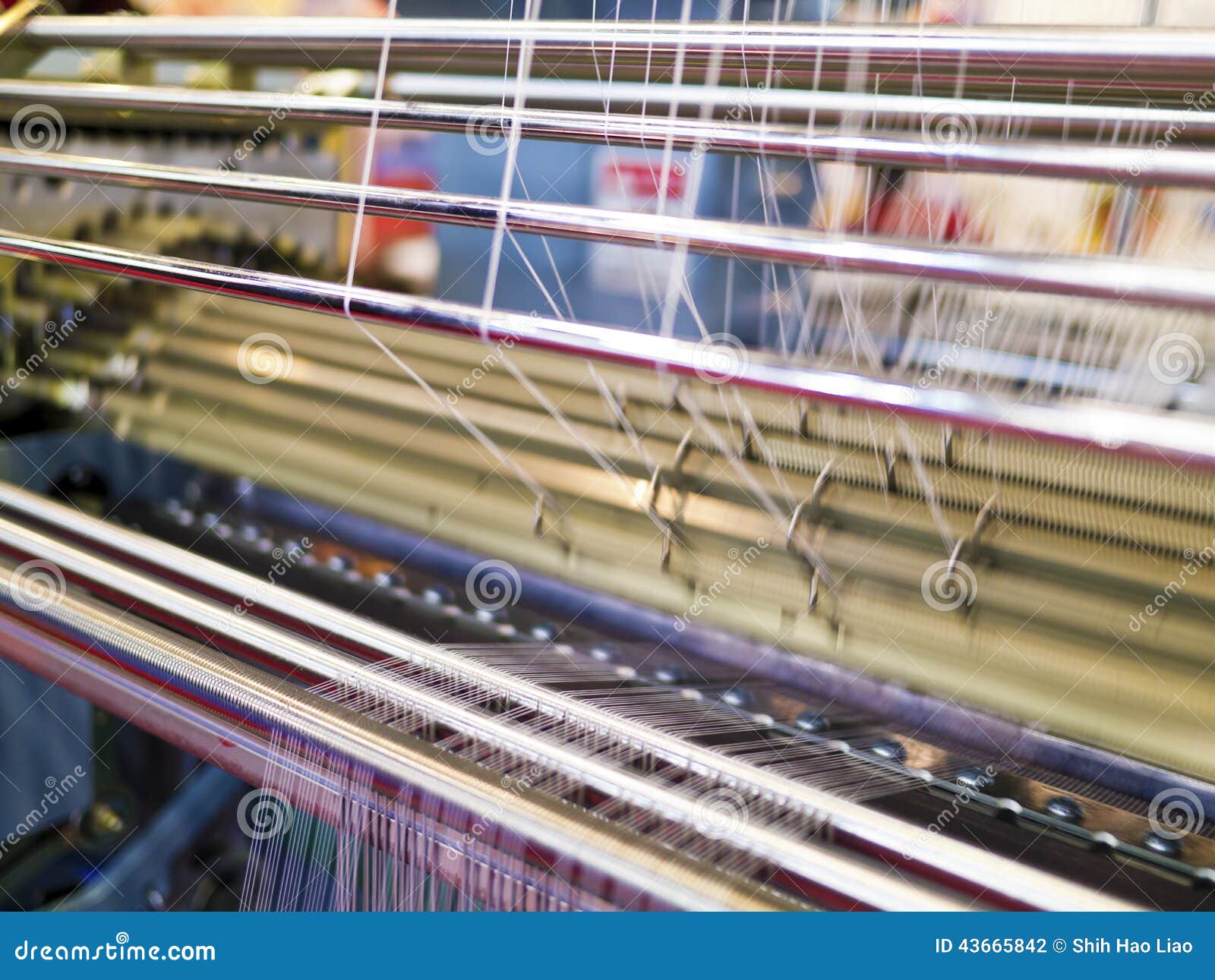 Weaving machine stock photo. Image of fiber, loom, white - 43665842