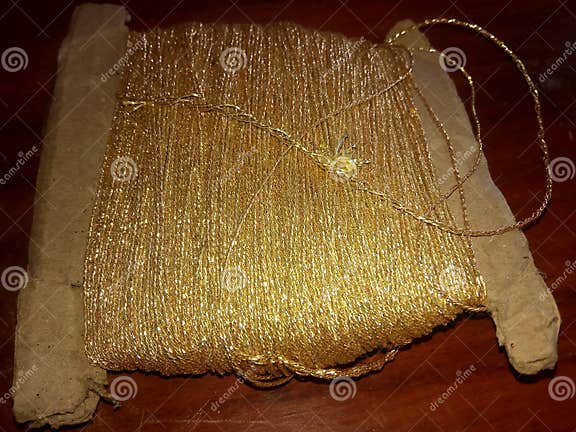 Goldthread stock photo. Image of medium, weaving, textile - 220164970