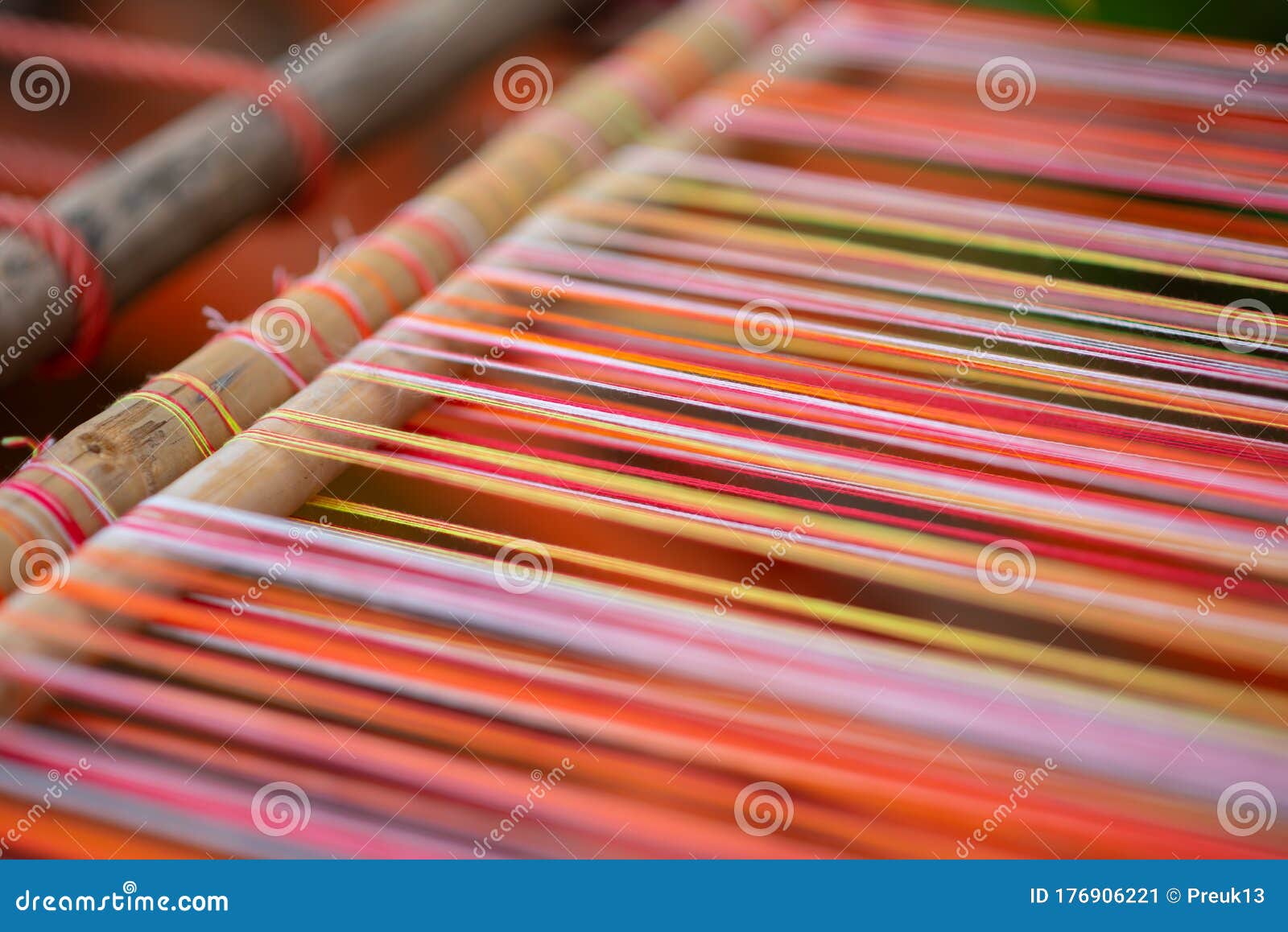 Weaving stock image. Image of silk, handicraft, wool - 176906221
