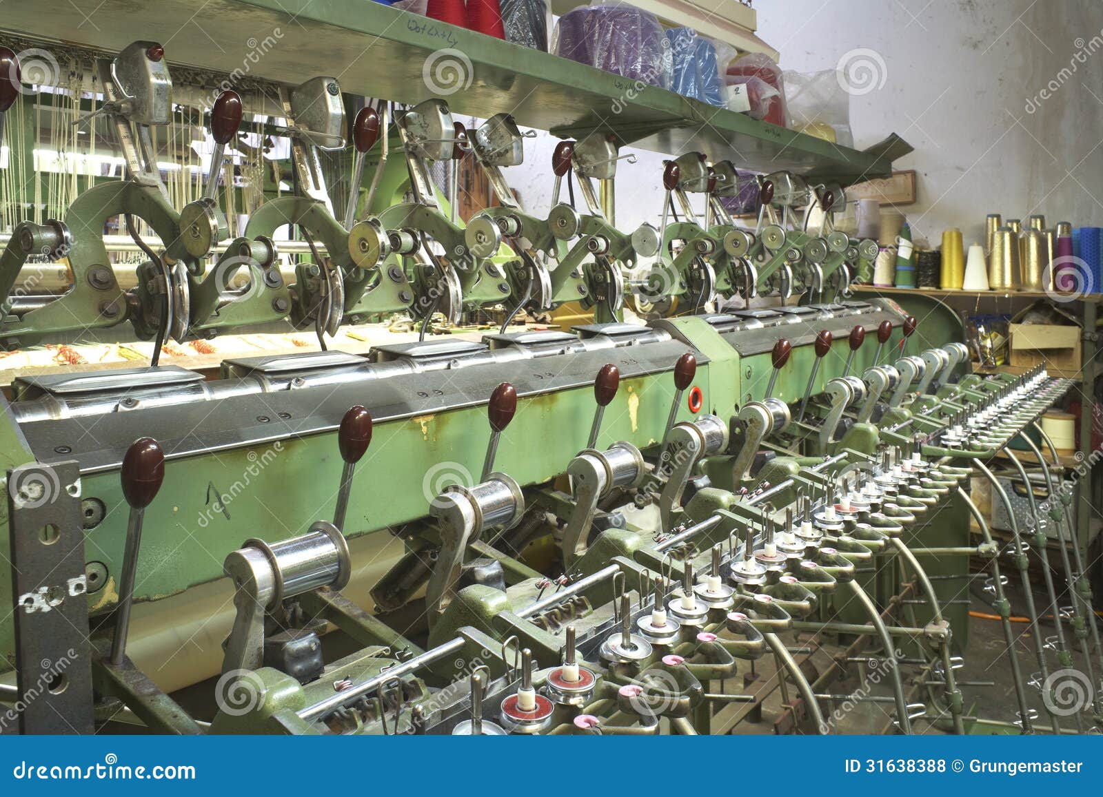 Weaving mill stock photo. Image of polyester, cotton - 31638388