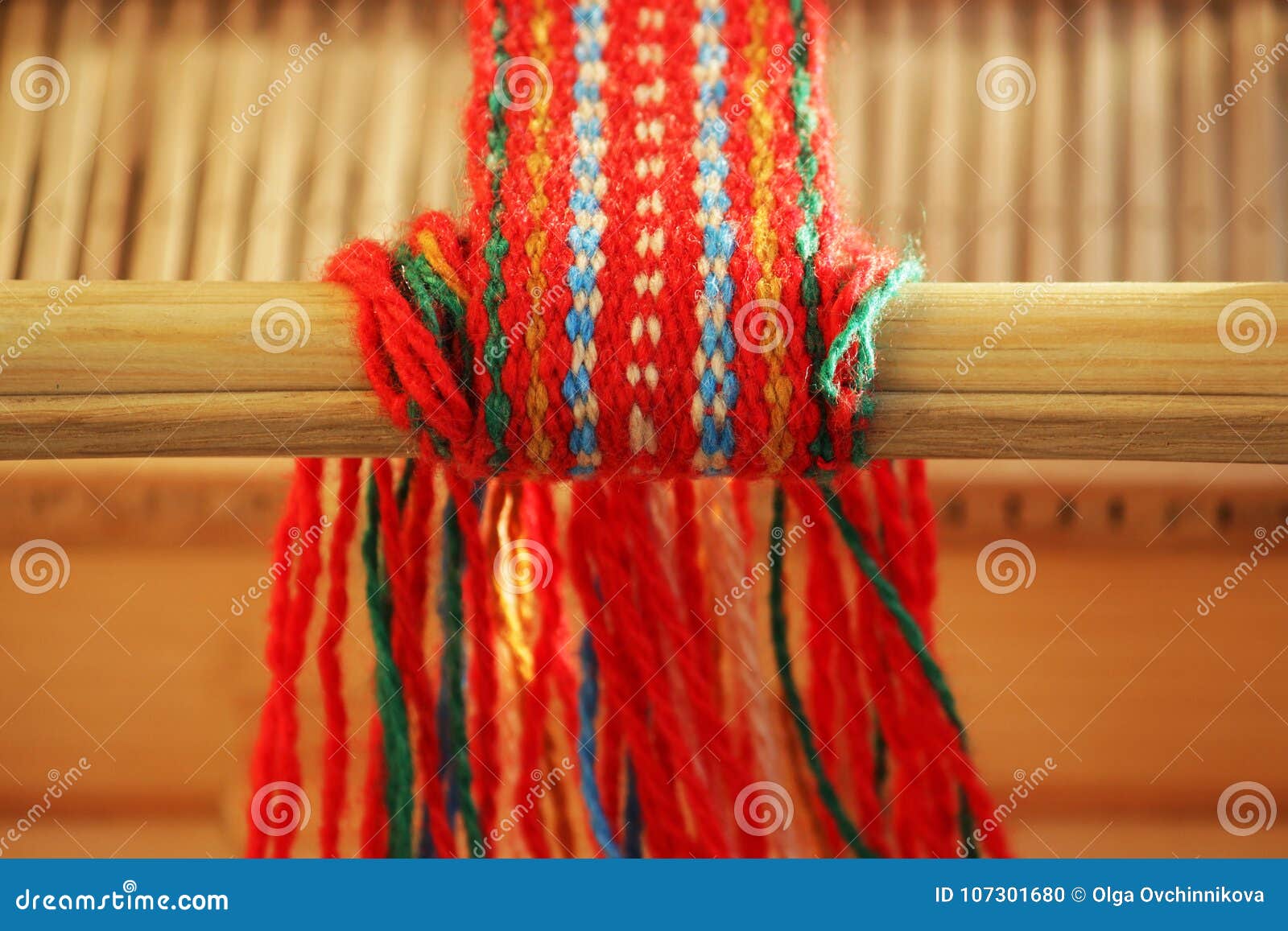 Weaving Mini Machine for Making Belts with Patterns. Folk Art, Handmade ...
