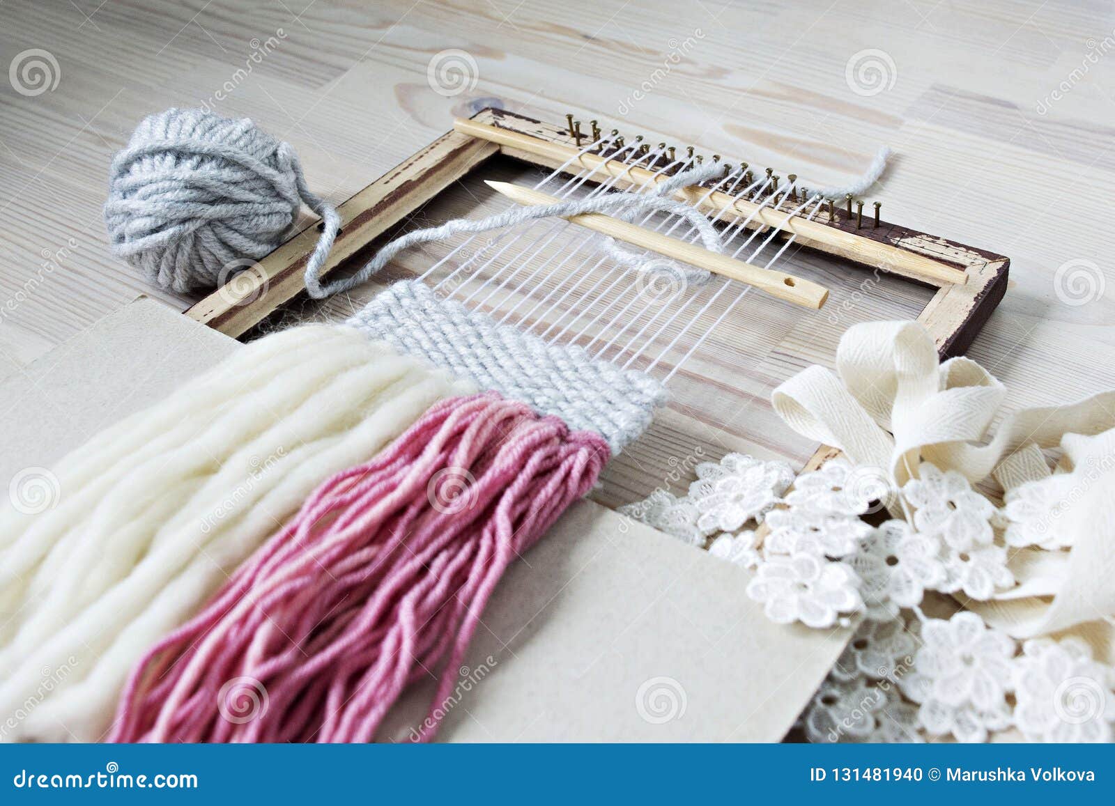 Weaving process stock photo. Image of panno, lovely - 131481940
