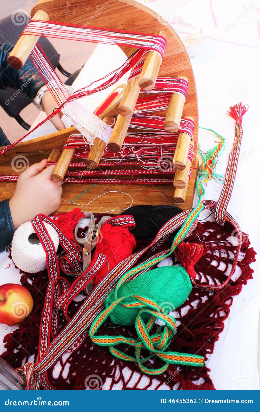 Weaving ribbon stock photo. Image of crafts, development - 46455362