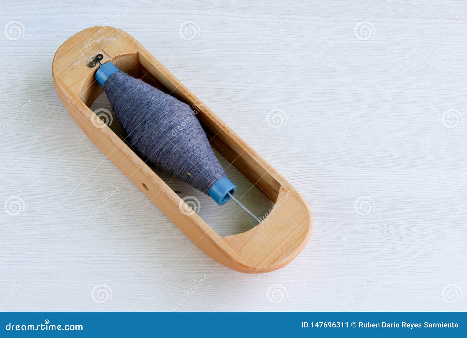 Weaving Shuttle, Weaving Loom and Shuttle on the Warp Stock Image ...