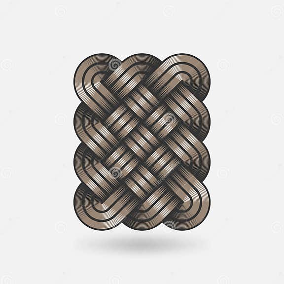 Weaving Symbol Abstract Knot Icon Stock Vector - Illustration of modern ...