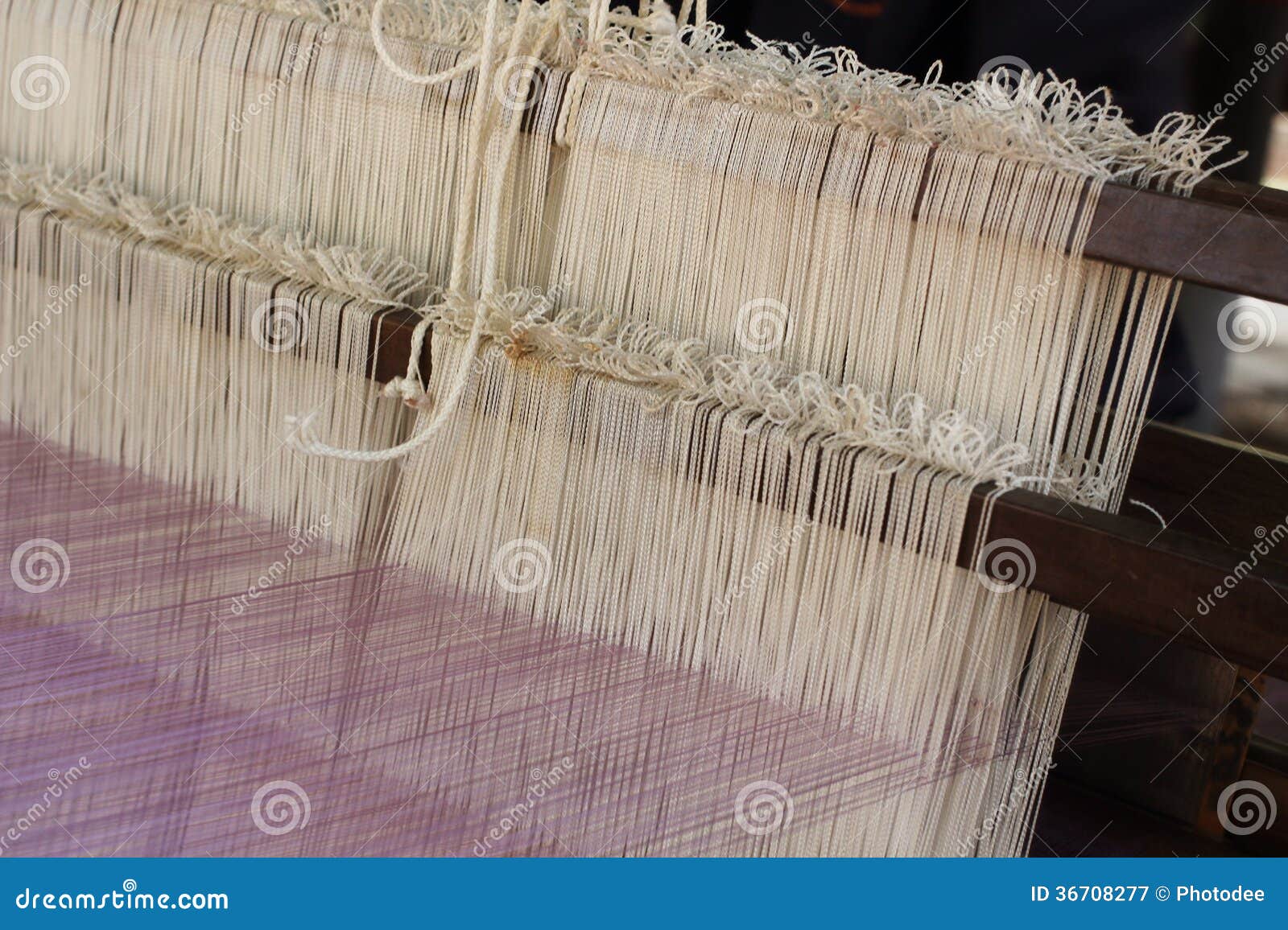 Weaving Thread for the Textile Industry Stock Image - Image of fashion ...