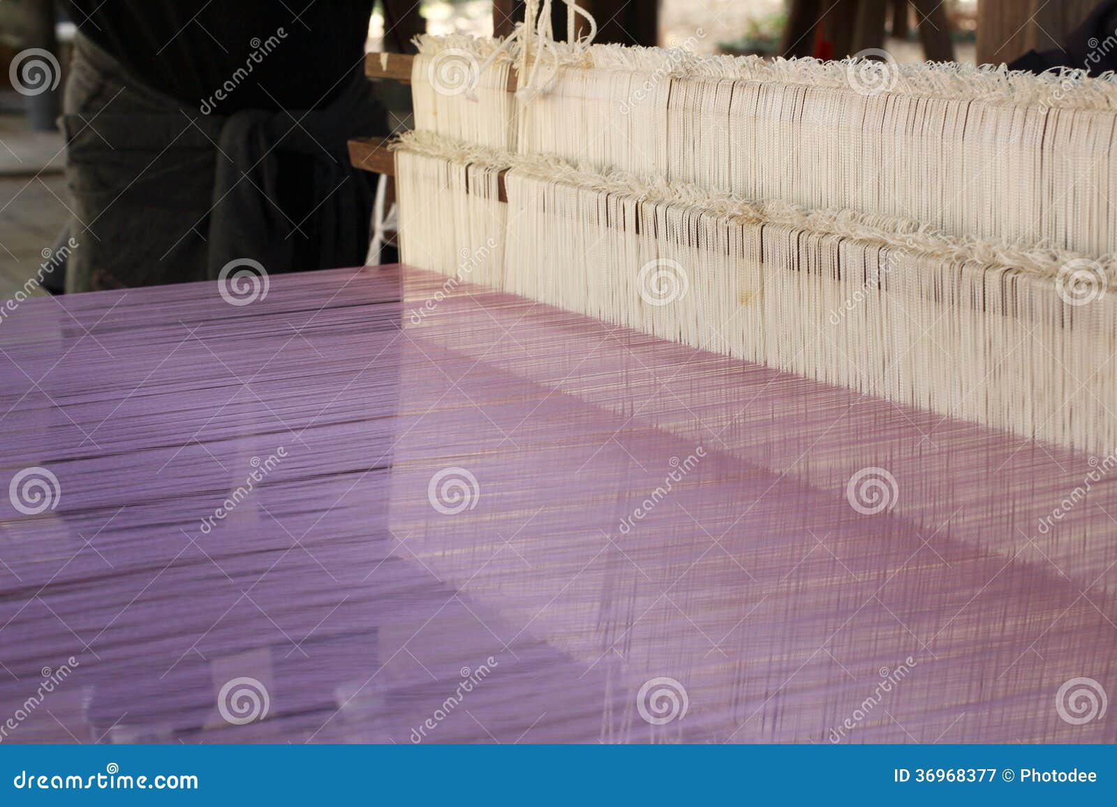 Weaving Thread for the Textile Industry Stock Image - Image of homemade ...