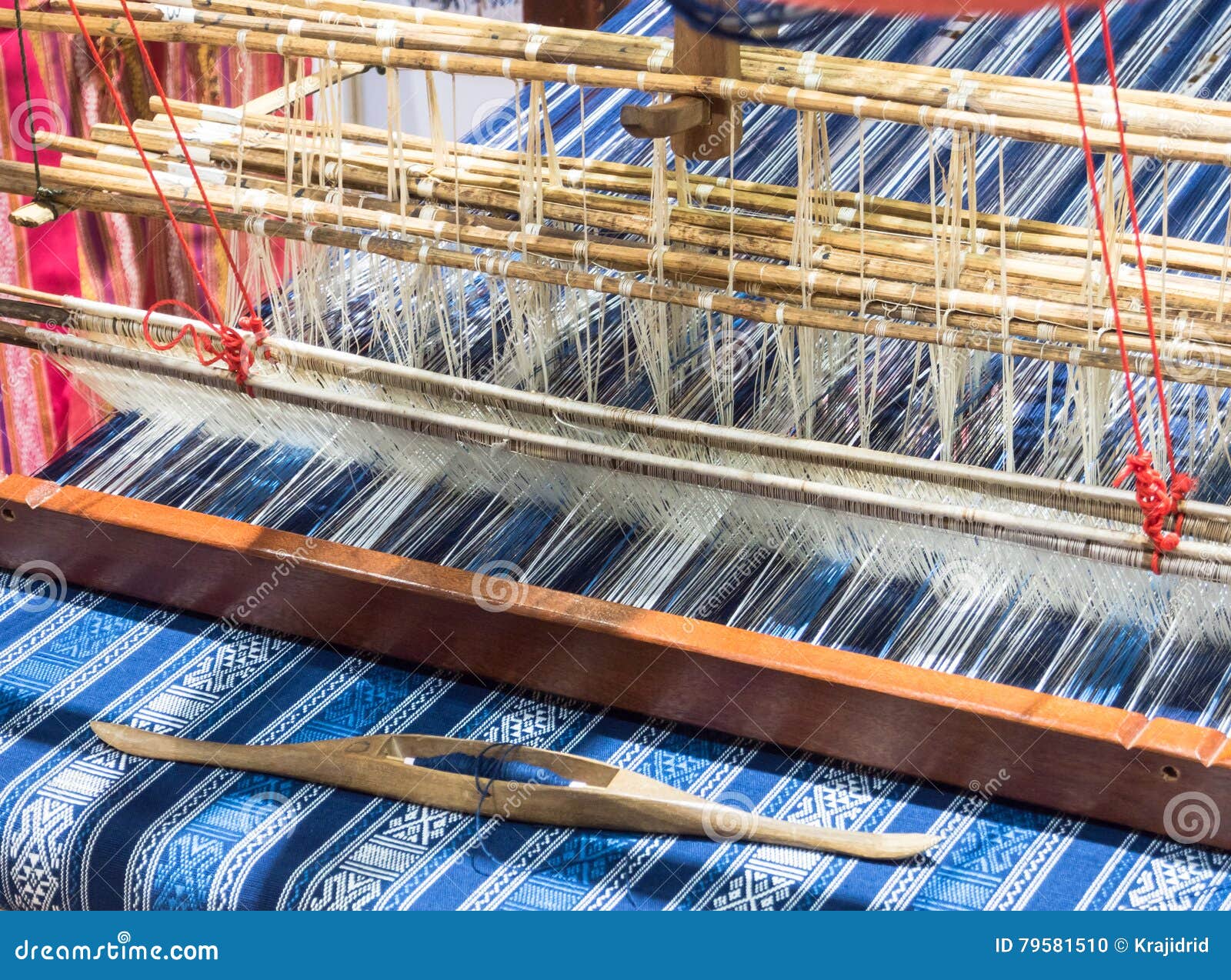 Weaving thread stock photo. Image of craft, silk, manual - 79581510