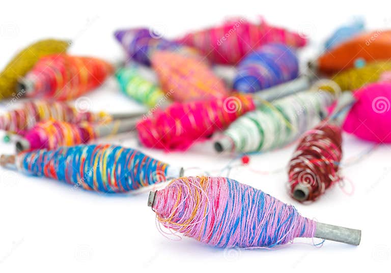 Weaving threads stock image. Image of craft, closeup - 65281559