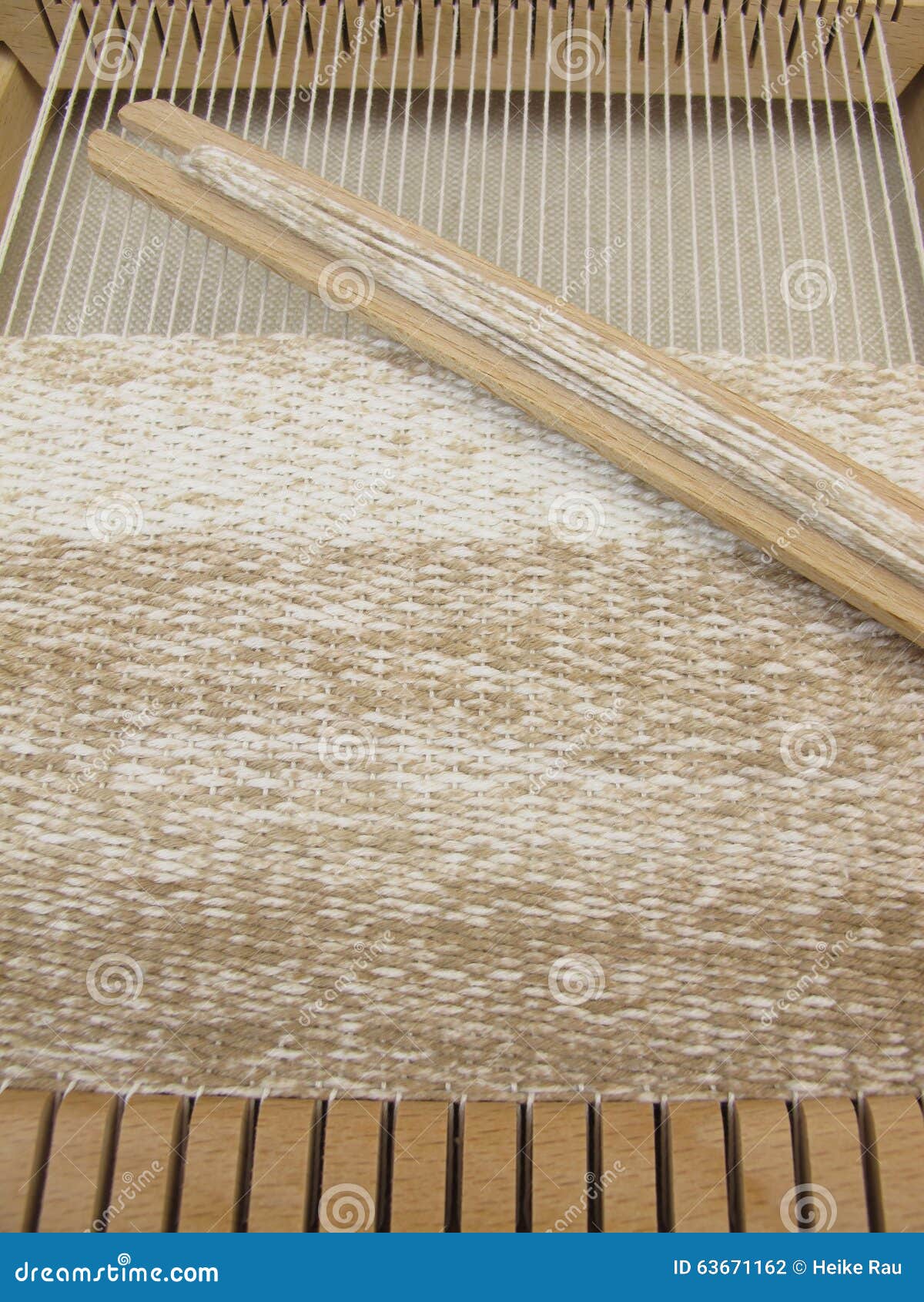 Weaving with weaving frame stock photo. Image of frame - 63671162