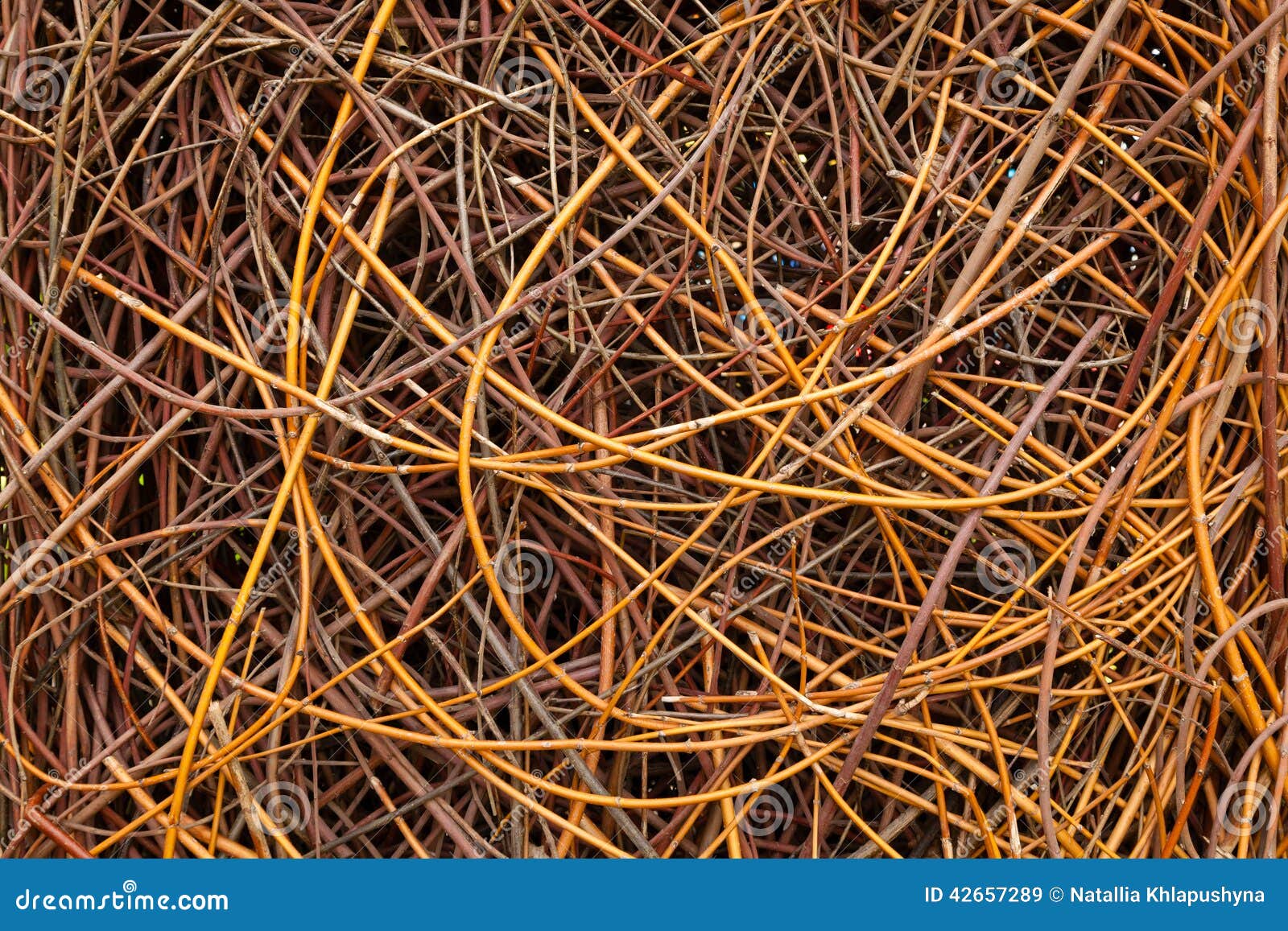 Weaving A Wicker Basket By Handmade Royalty-Free Stock Photography ...