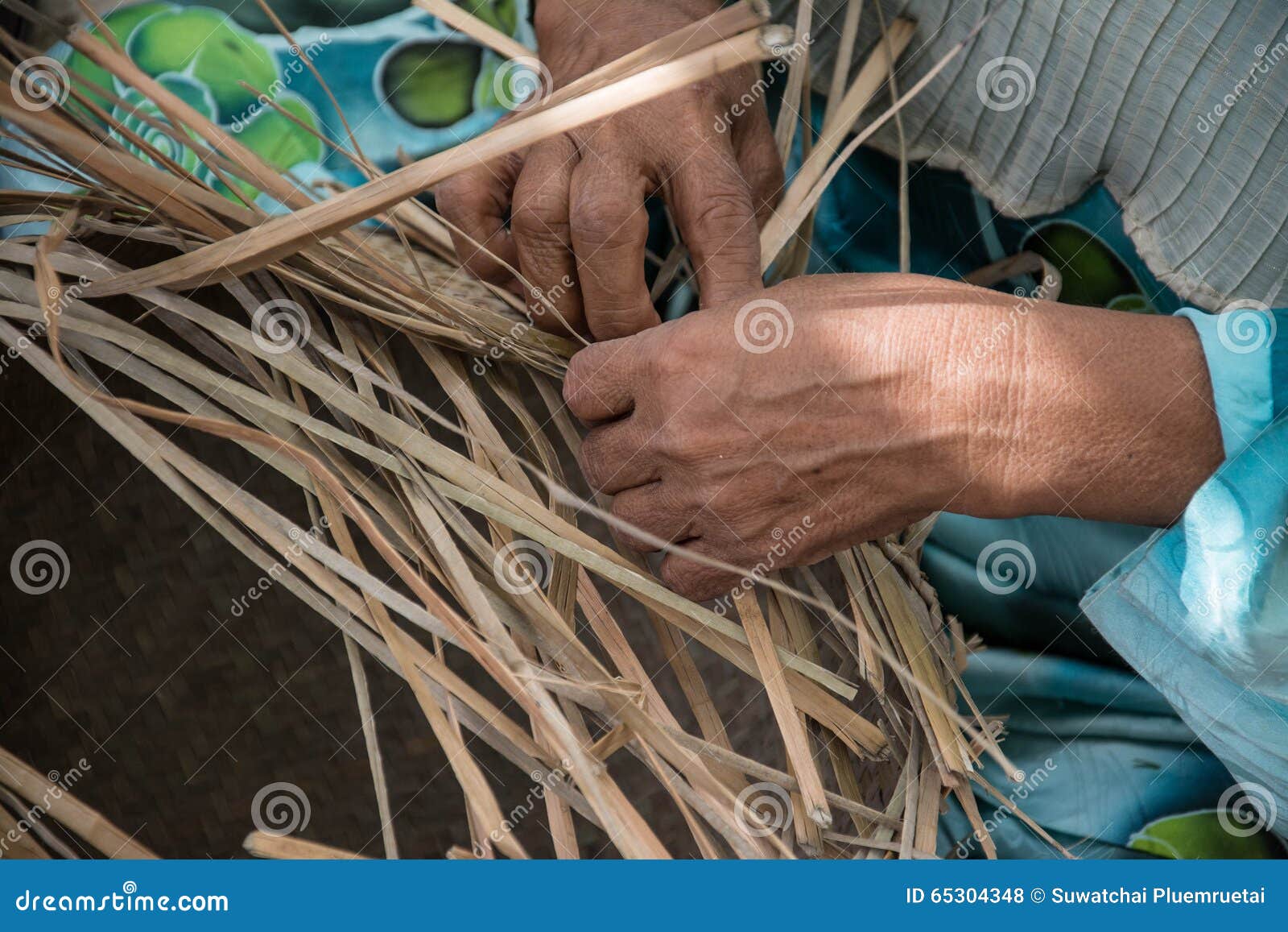 Weaving a Wicker Basket by Handmade Stock Photo - Image of rural ...