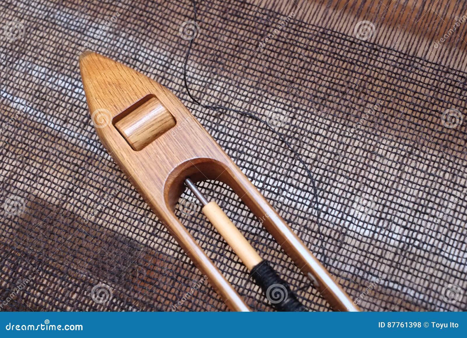 Weaving work. stock photo. Image of fabric, weaving, shuttle - 87761398