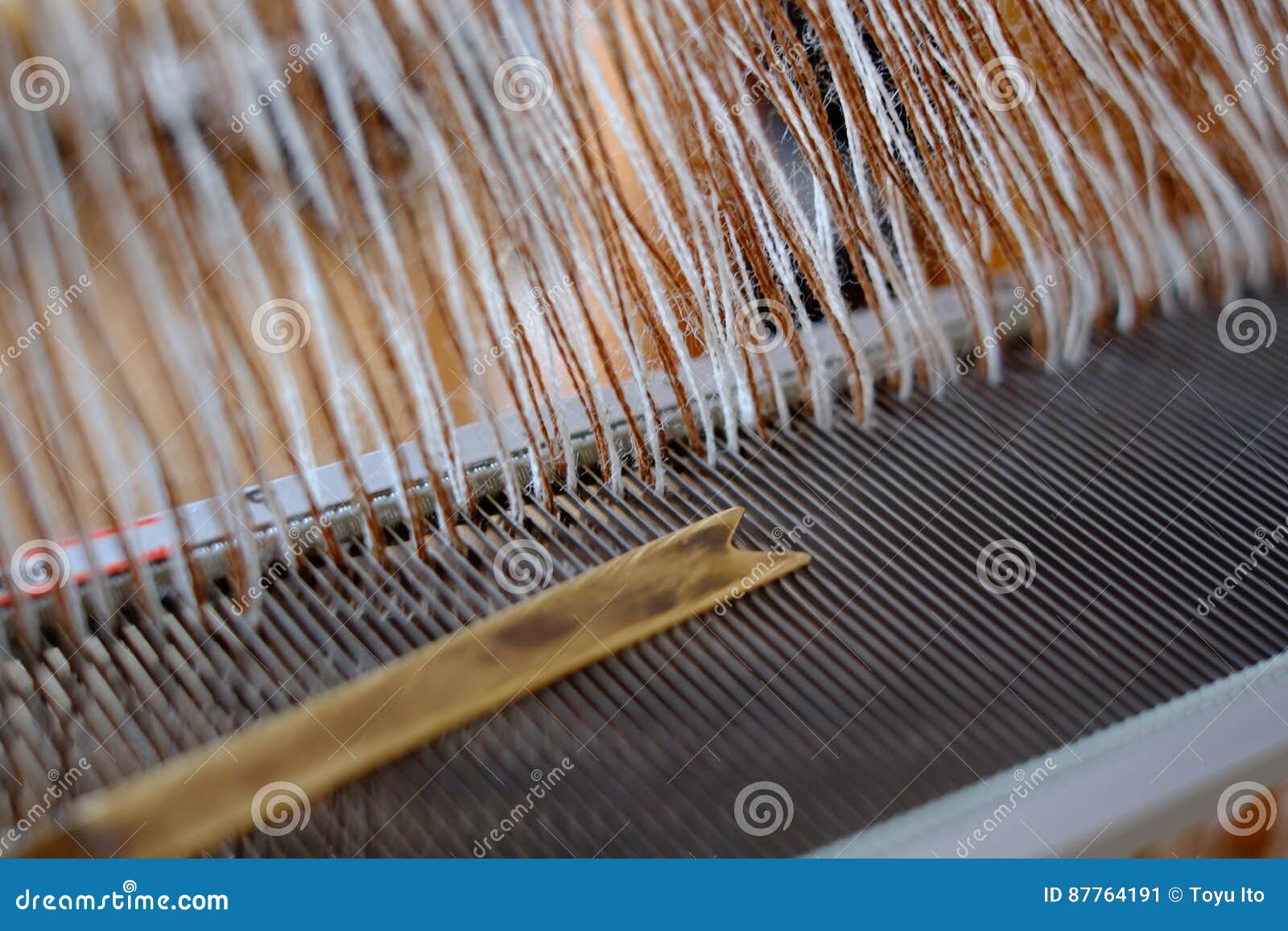 Weaving work. stock image. Image of work, tissue, worknweaving - 87764191