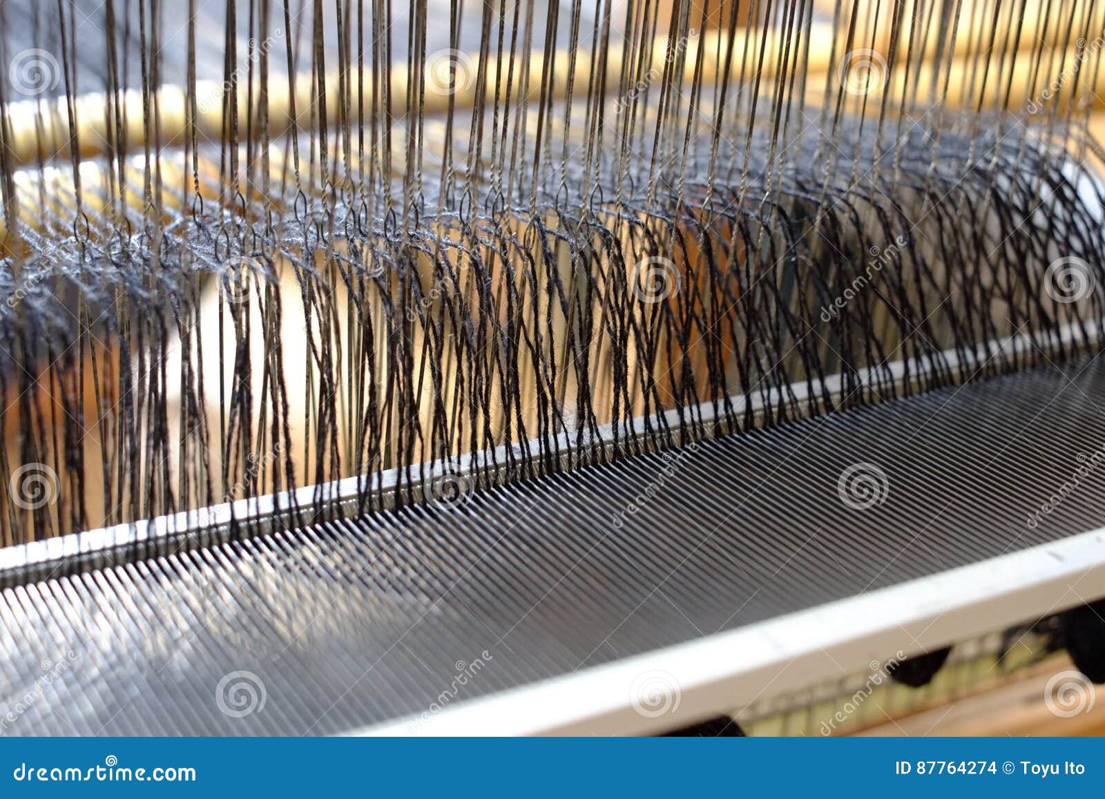 Weaving work. stock photo. Image of weft, hand, workshop - 87764274
