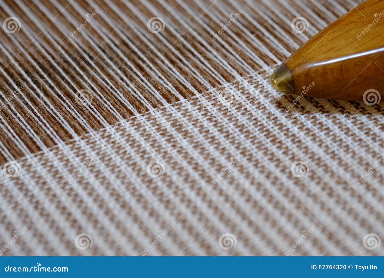 Weaving work. stock photo. Image of workshop, shawl, fabric - 87764320