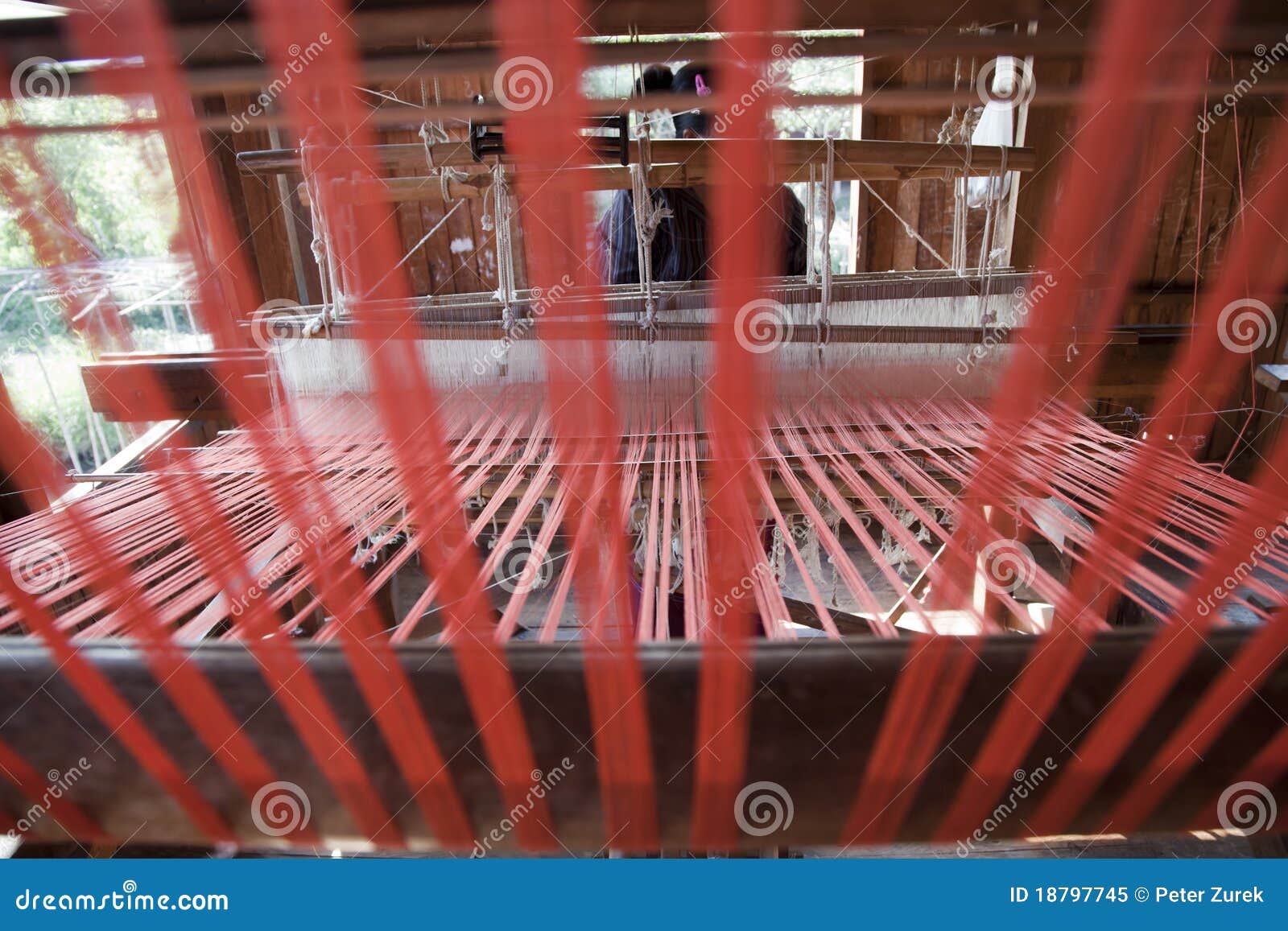 Weaving workshop stock image. Image of handwork, fabrics - 18797745