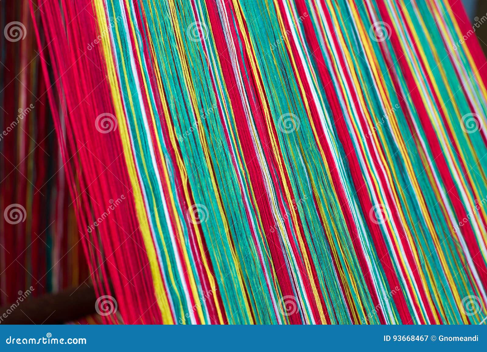 Weaving yarn stock image. Image of loom, handicraft, thread - 93668467