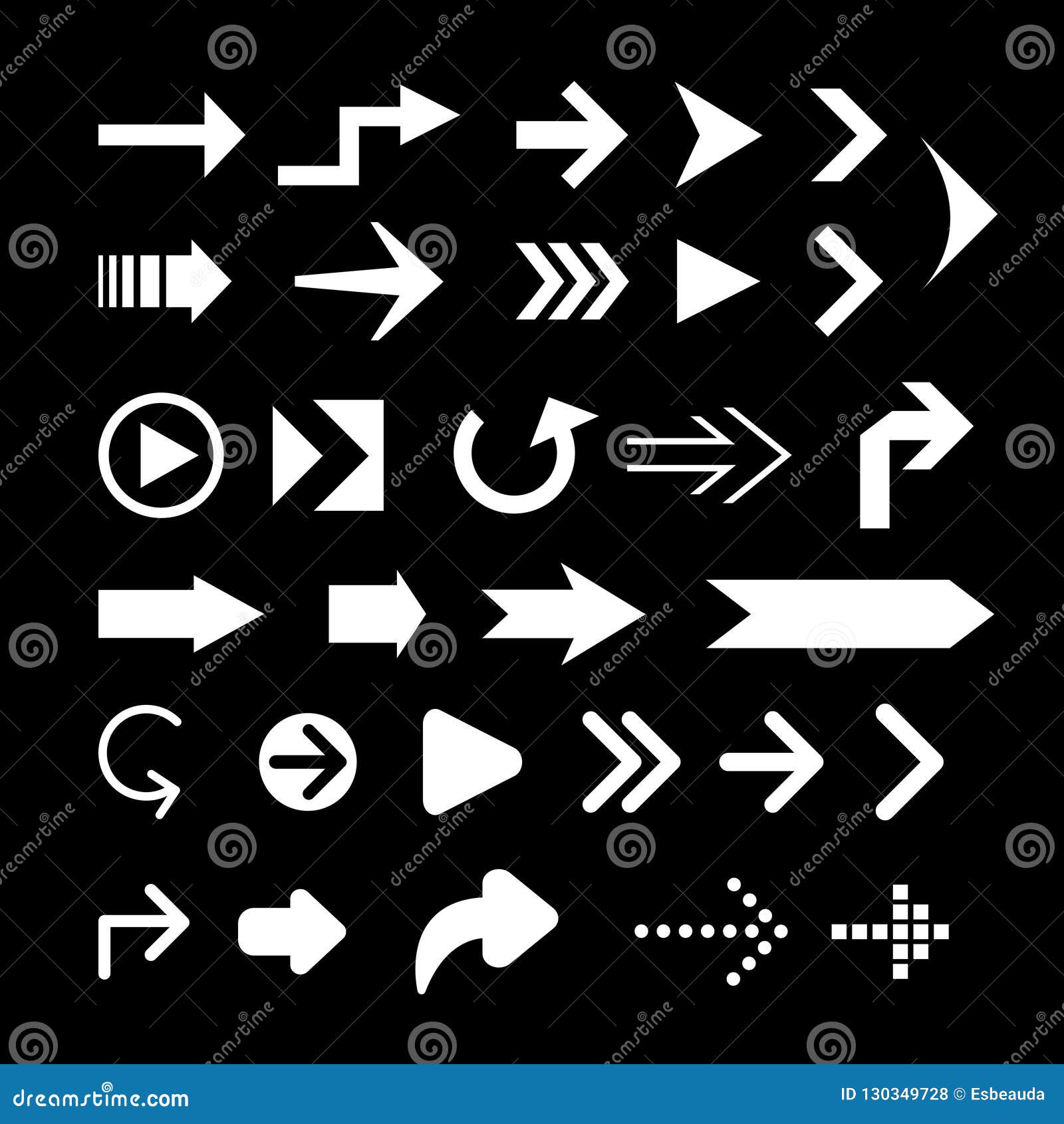 Arrow silhouette stock vector. Illustration of graphic - 130349728
