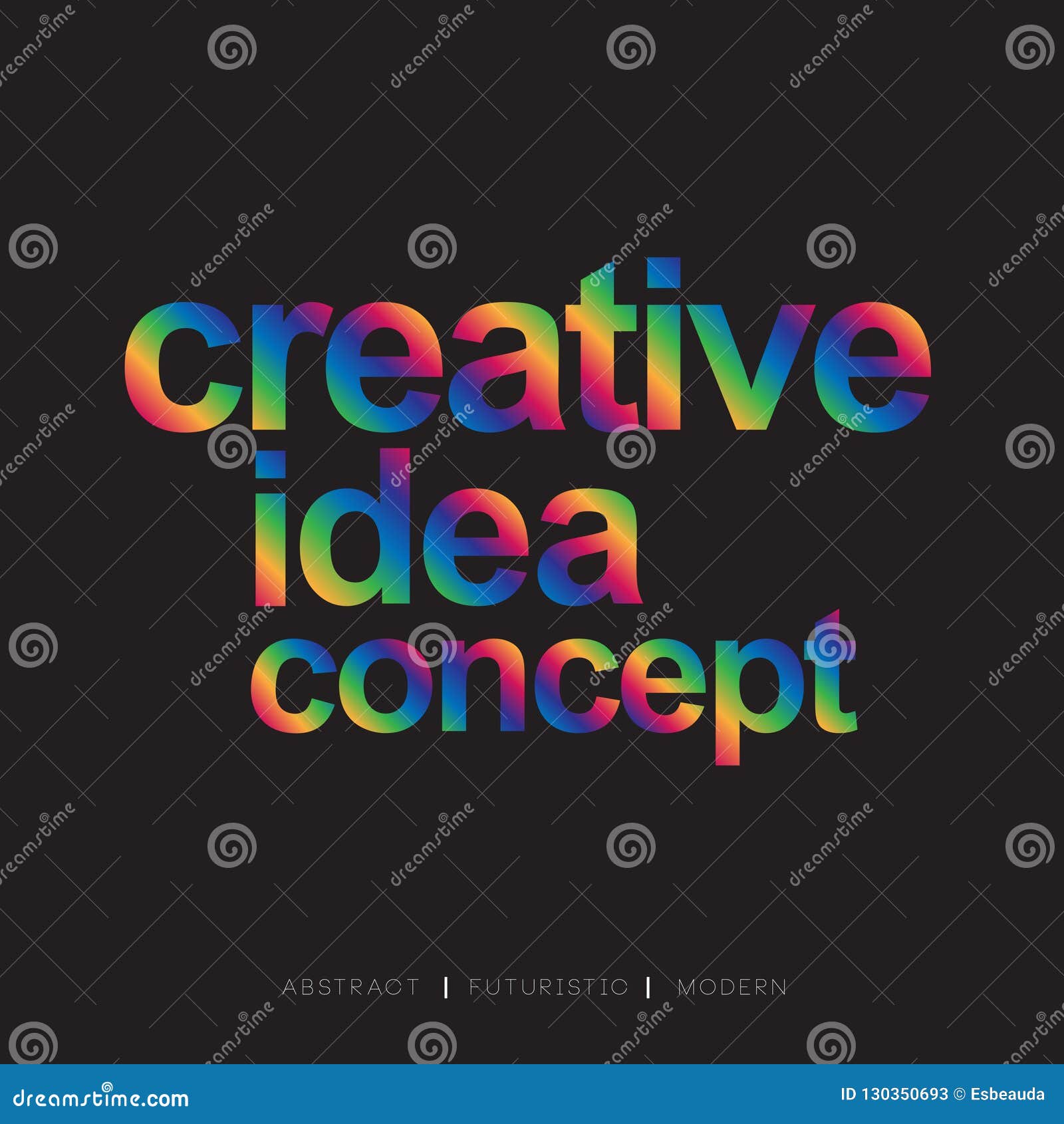 Colorful creative concept stock vector. Illustration of inspiration ...