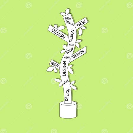 Tree Hanger Advertise New Design, Product Stock Vector - Illustration ...