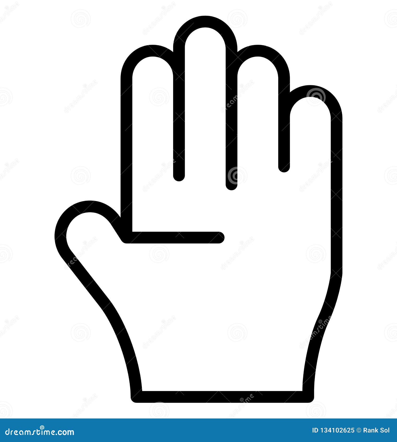 Hand Symbol, Hand Vector that Can Be Easily Modified or Edit Stock ...