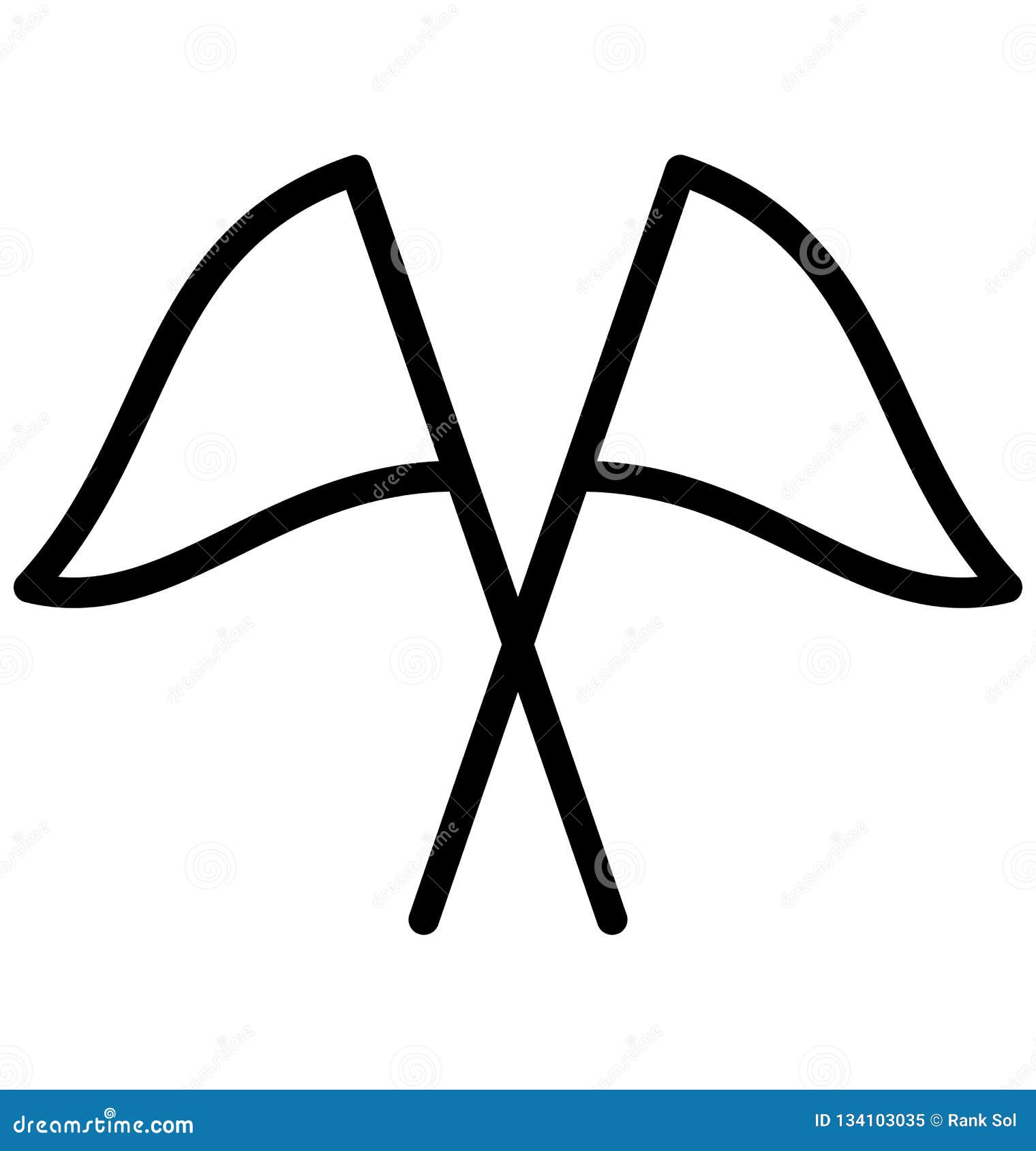 Destination Flags, Two Flags Vector that Can Be Easily Modified or Edit ...