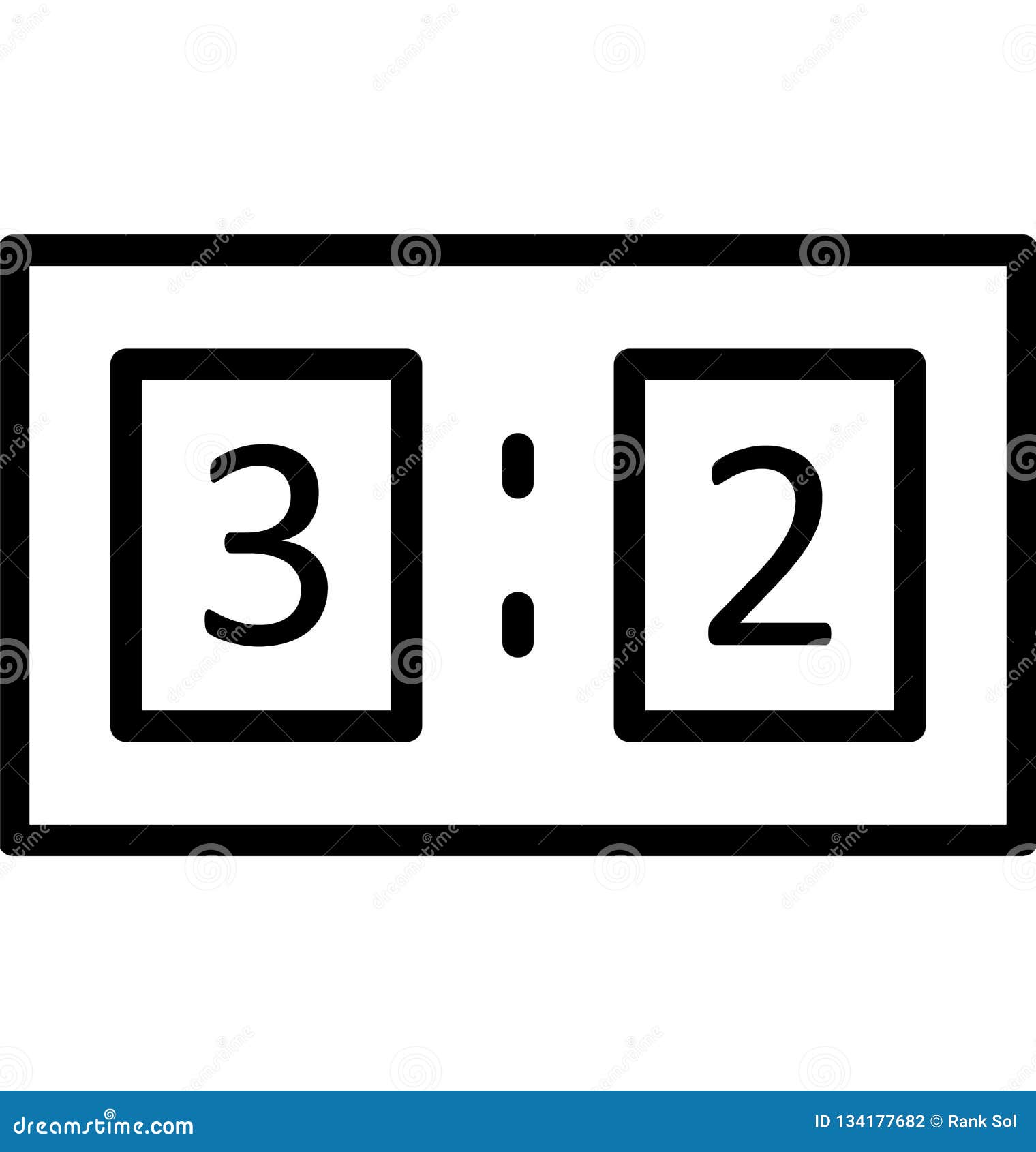 Scoreboard, Counts Vector that Can Be Easily Modified or Edit Stock ...