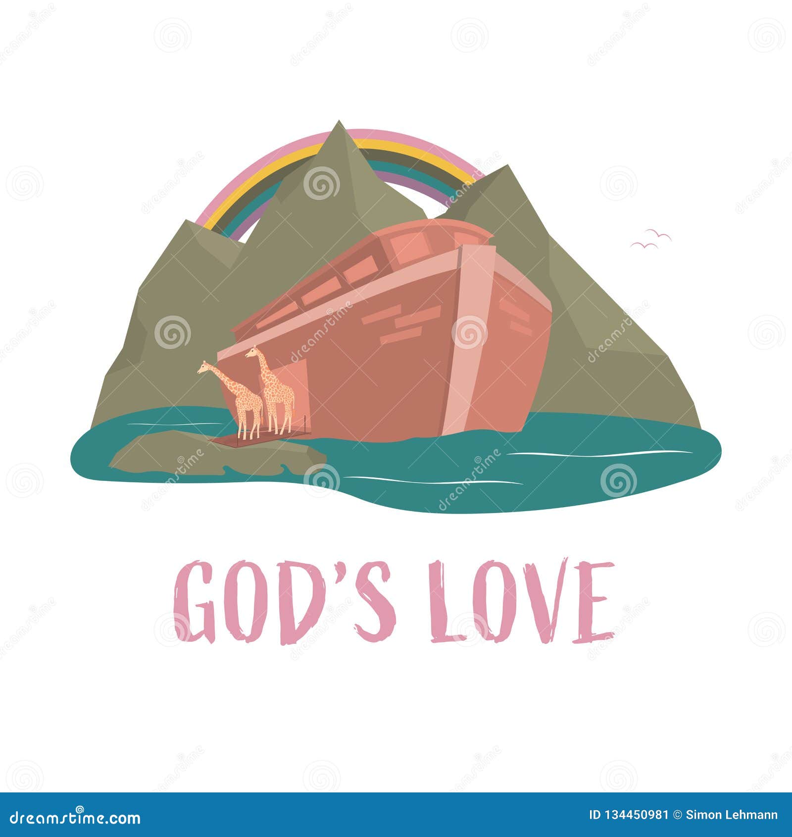 Christian Worship and Praise Stock Illustration - Illustration of good ...
