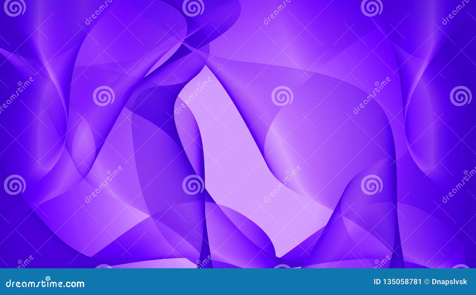 Background with Abstract Waves of Violet and Blue Color Stock ...