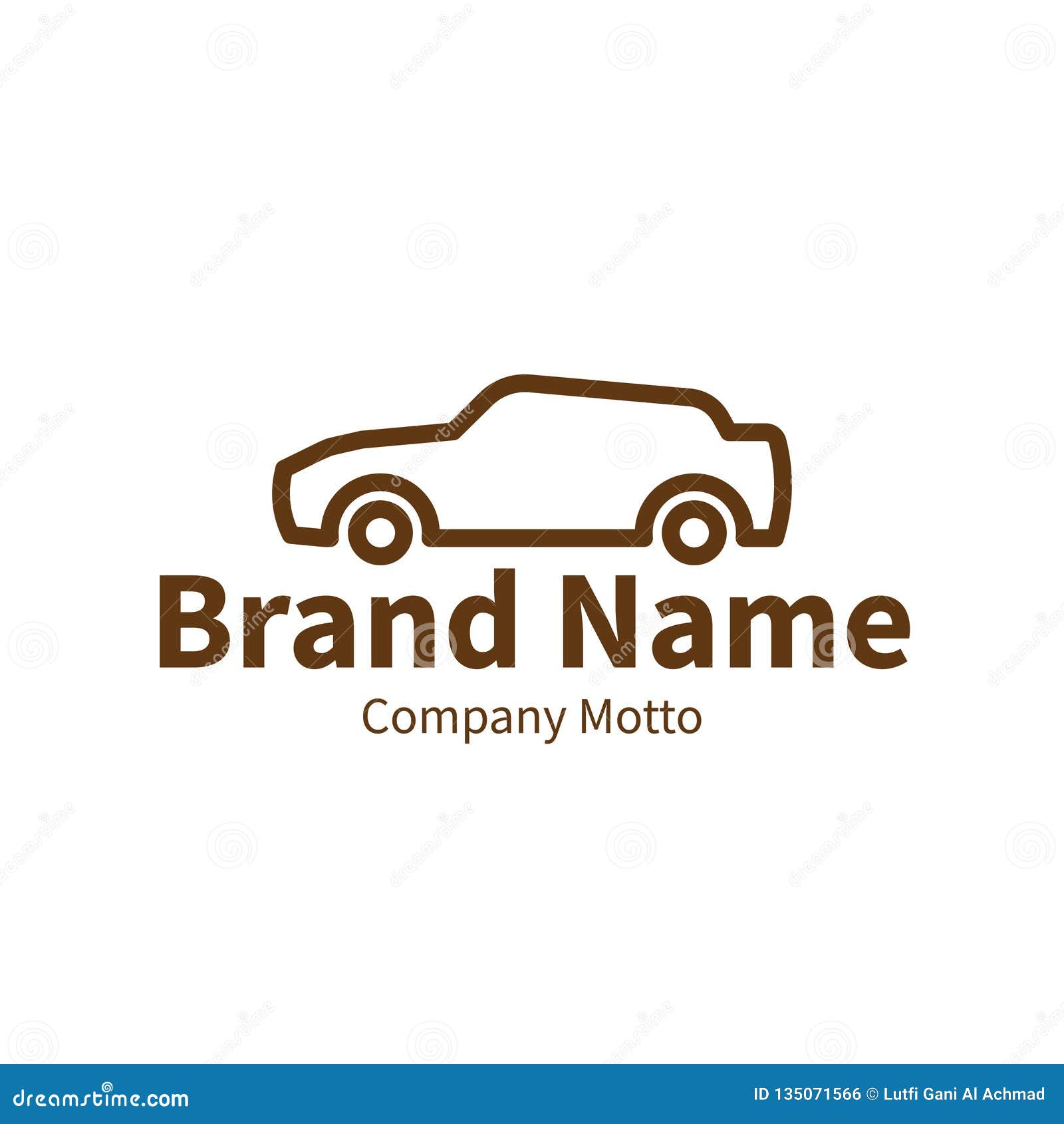 Vehicle Branding Logo Outline Design Stock Illustration - Illustration ...