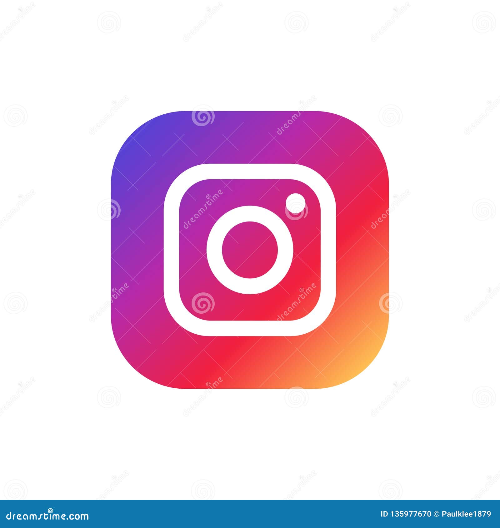 Instagram Logo Editorial Vector Illustration Editorial Image ...