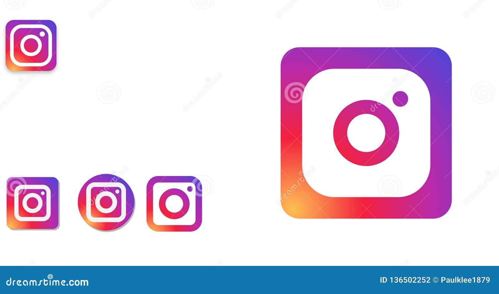 Instagram Logo Editorial Vector Illustration Editorial Photography ...