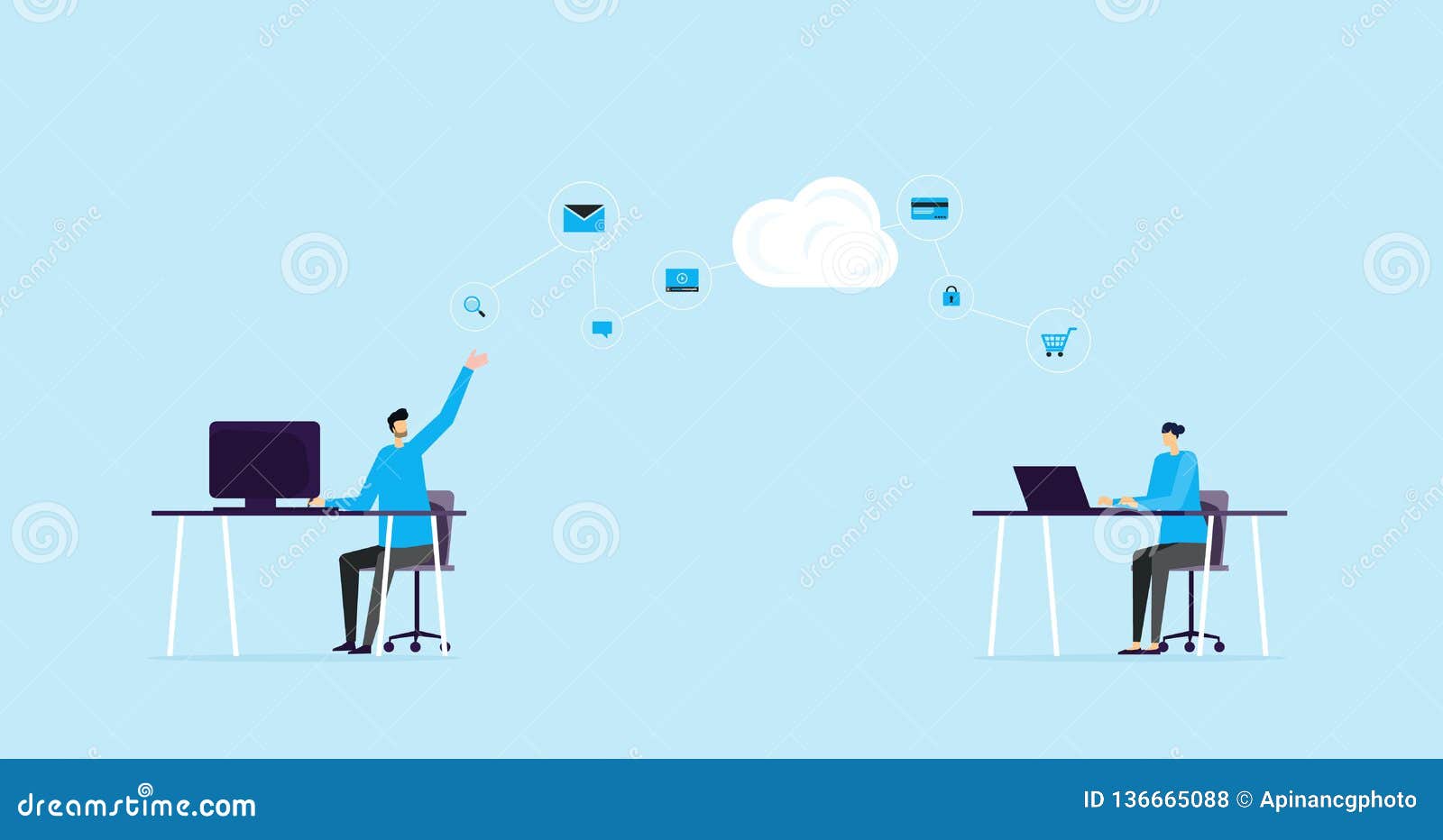 3D Man With Backup Team Royalty-Free Stock Photo | CartoonDealer.com ...