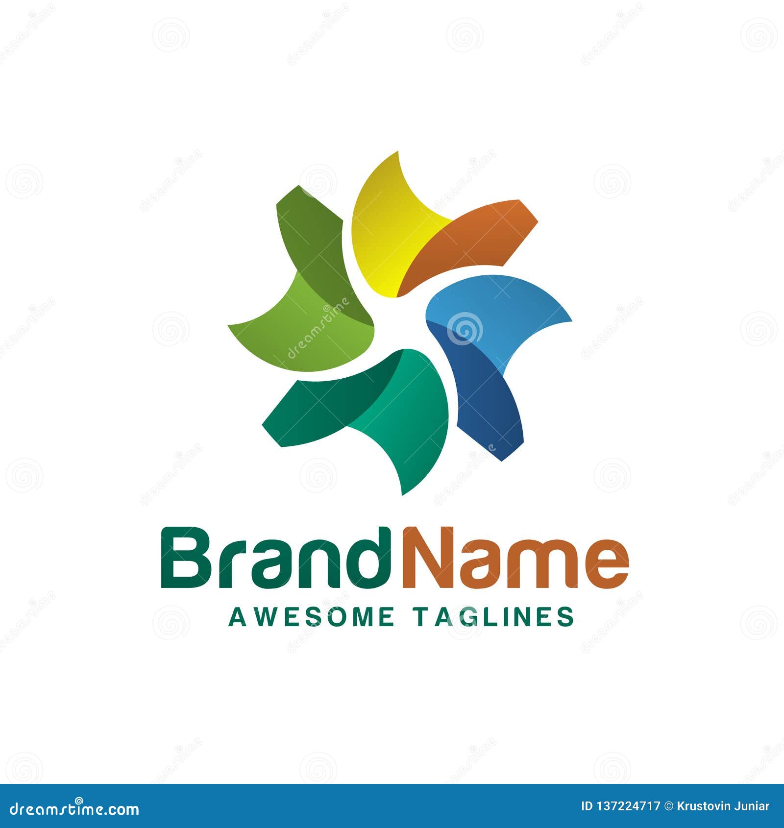 Abstract Geometric Color Logo Concept Stock Vector - Illustration of ...