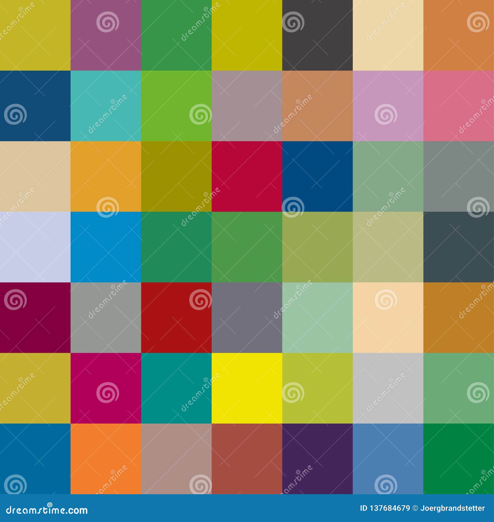 Pan Tone Coloured Square Pattern Vector Image Stock Vector ...