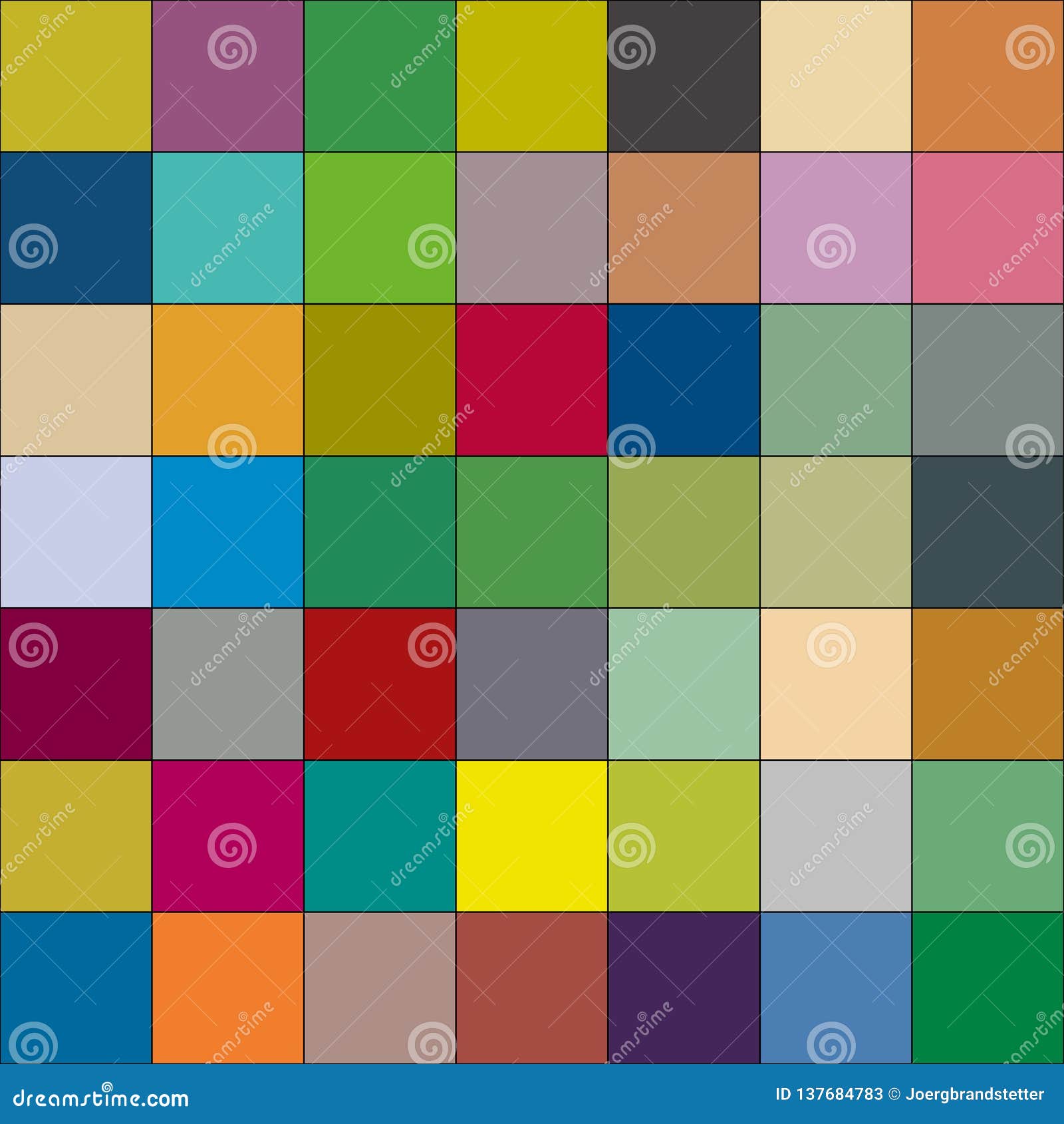 Framed Bright Pan Tone Coloured Square Pattern Stock Vector ...
