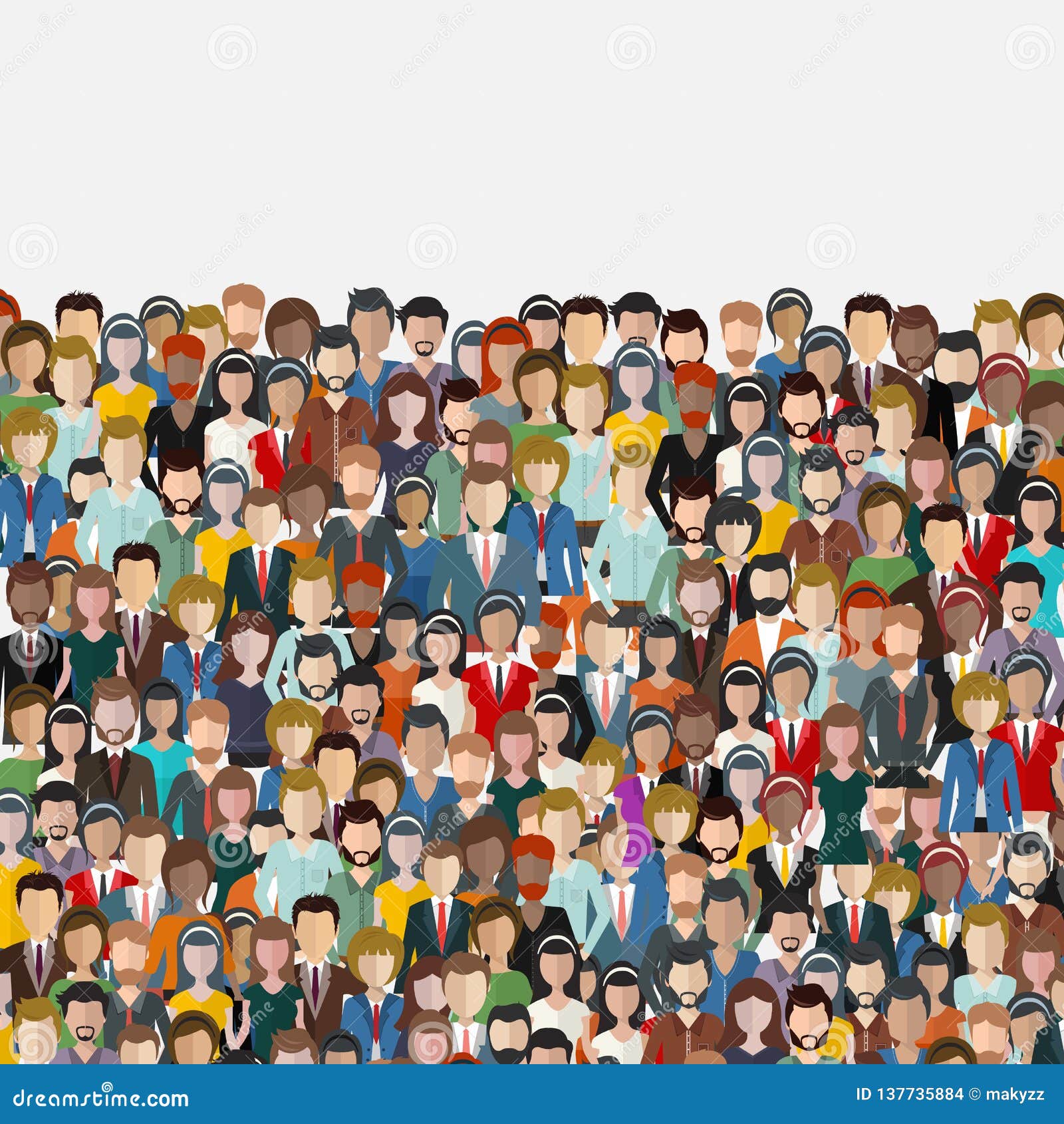 Large Group of Business People Background. Business People, Teamwork ...