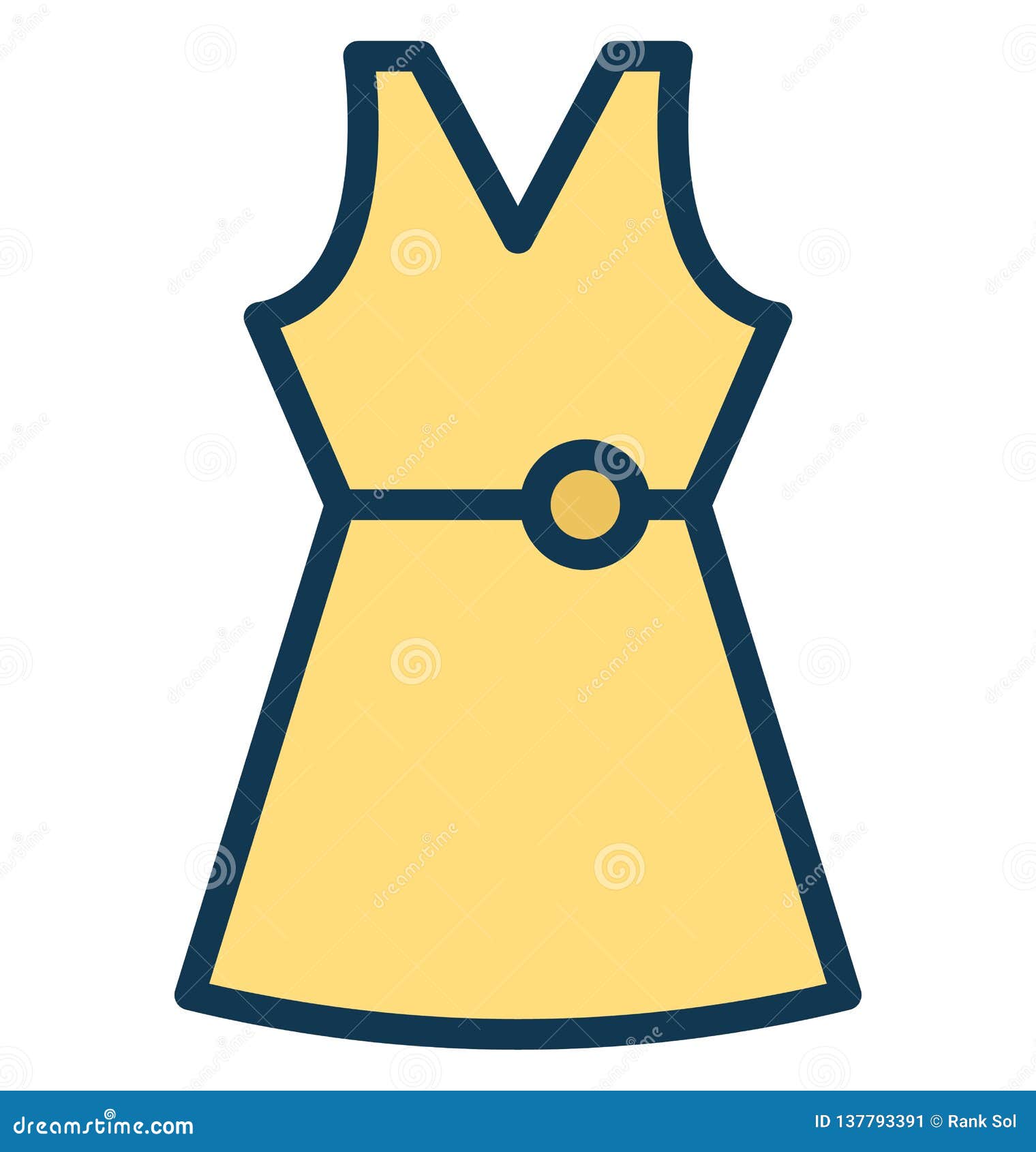 A-line Lady’ Shirt Isolated Vector Icon that Can Be Easily Modified or ...