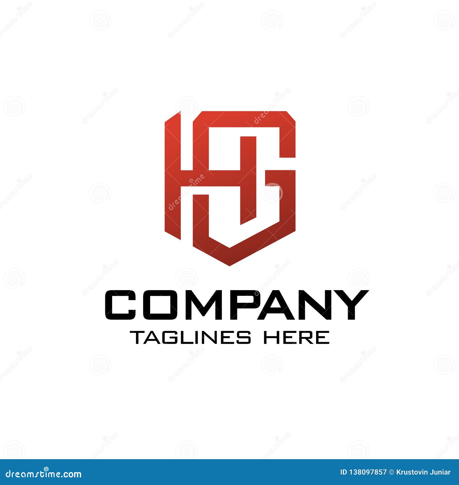 Initial Letter GH, GH As Shield Logo Stock Vector - Illustration of ...