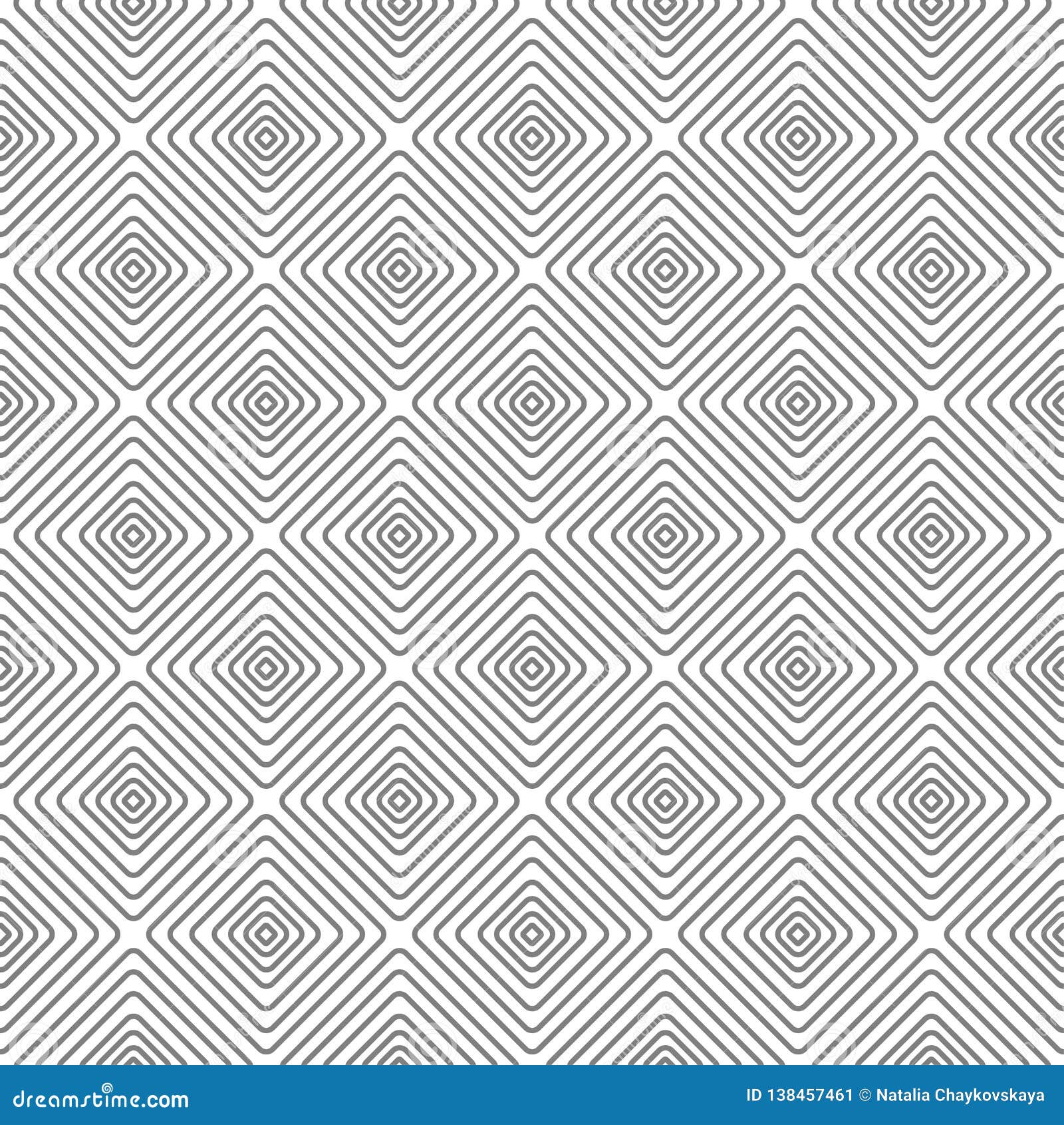 Seamless Light Gray Rhombus Geometric Vector Pattern Stock Illustration ...