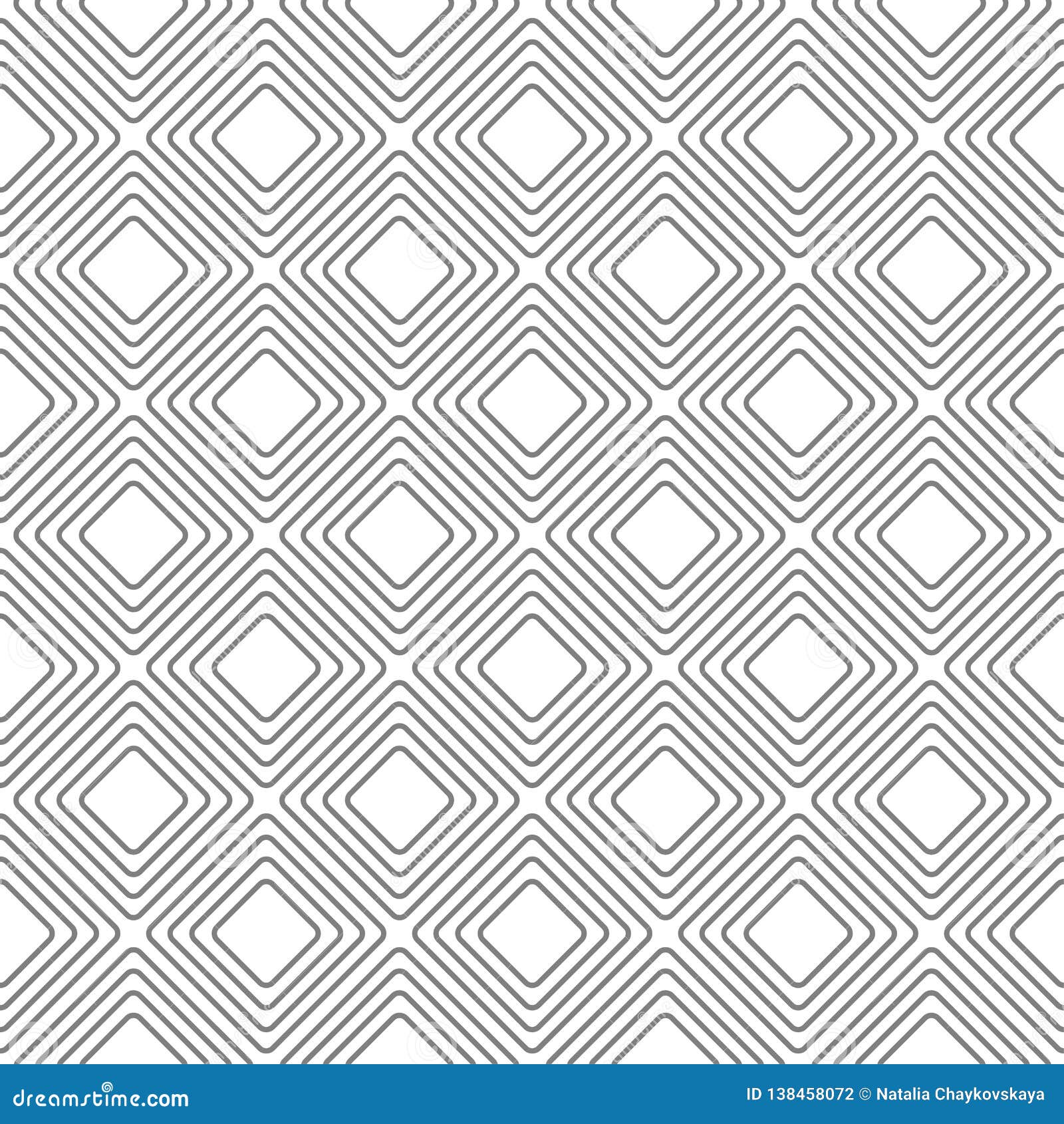 Seamless Light Gray Rhombus Geometric Vector Pattern Stock Illustration ...