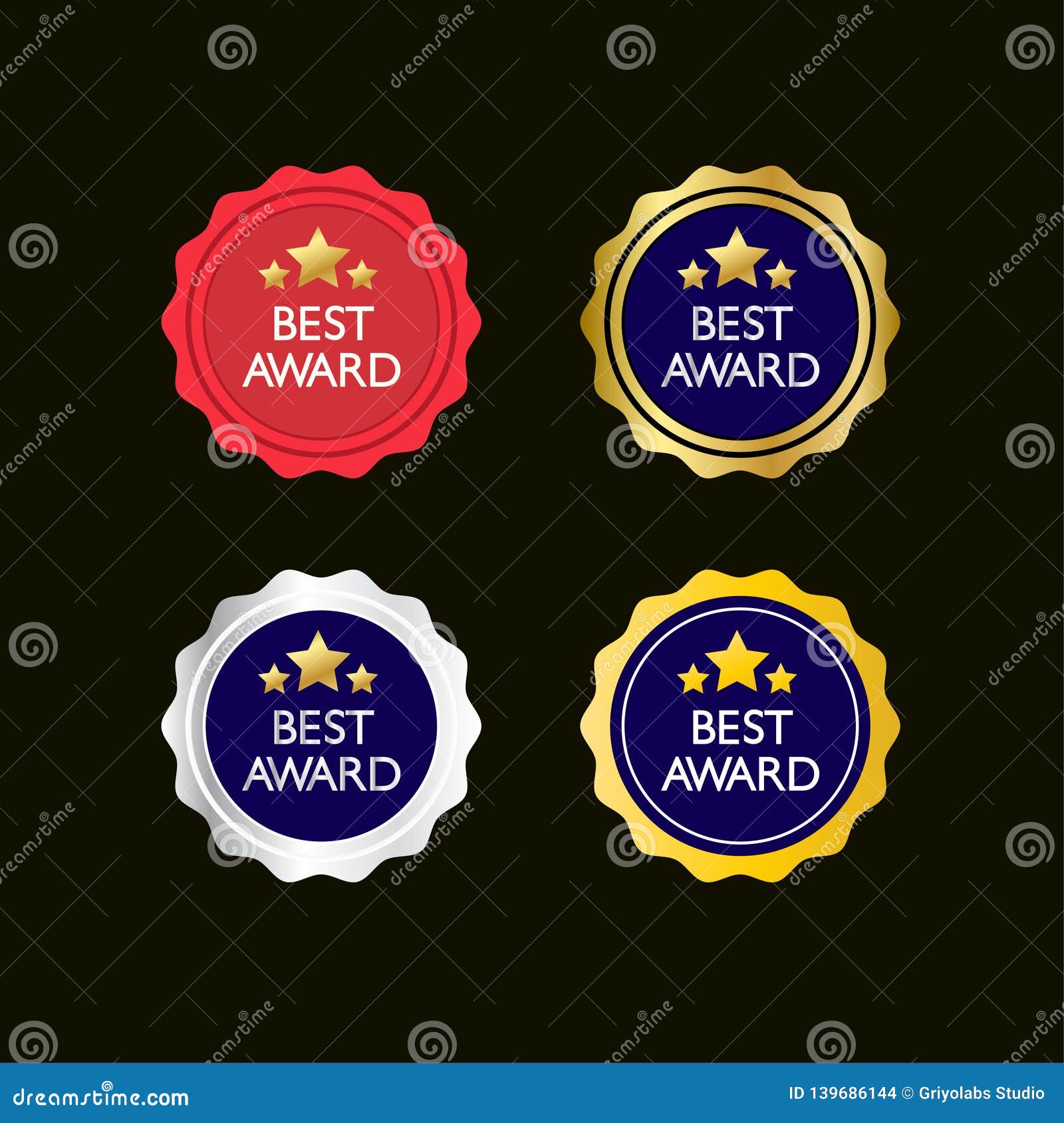 Award label vector stock illustration. Illustration of luxury - 139686144
