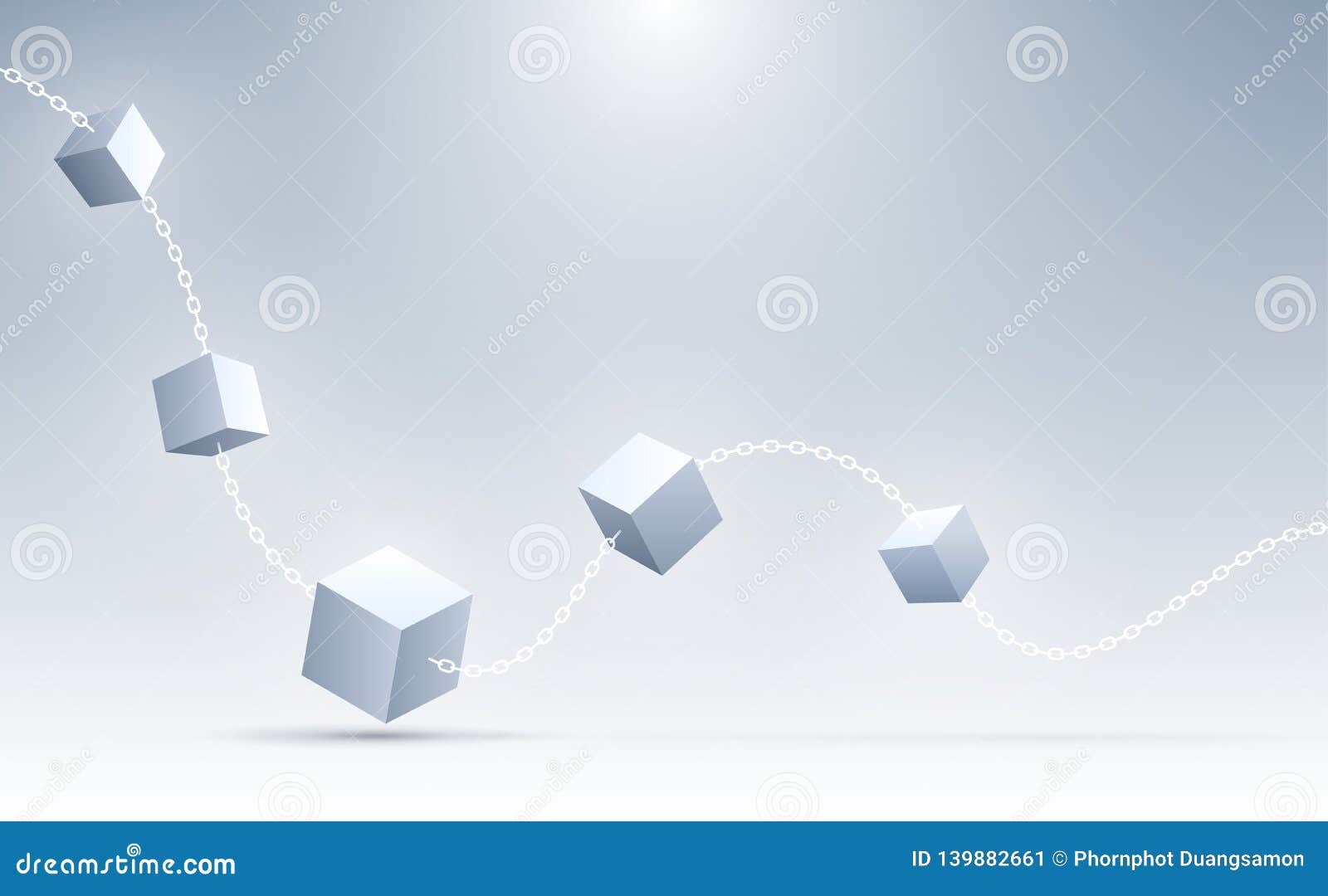 Abstract 3d Cubes Background. Connection Geometric Cubes. Science ...