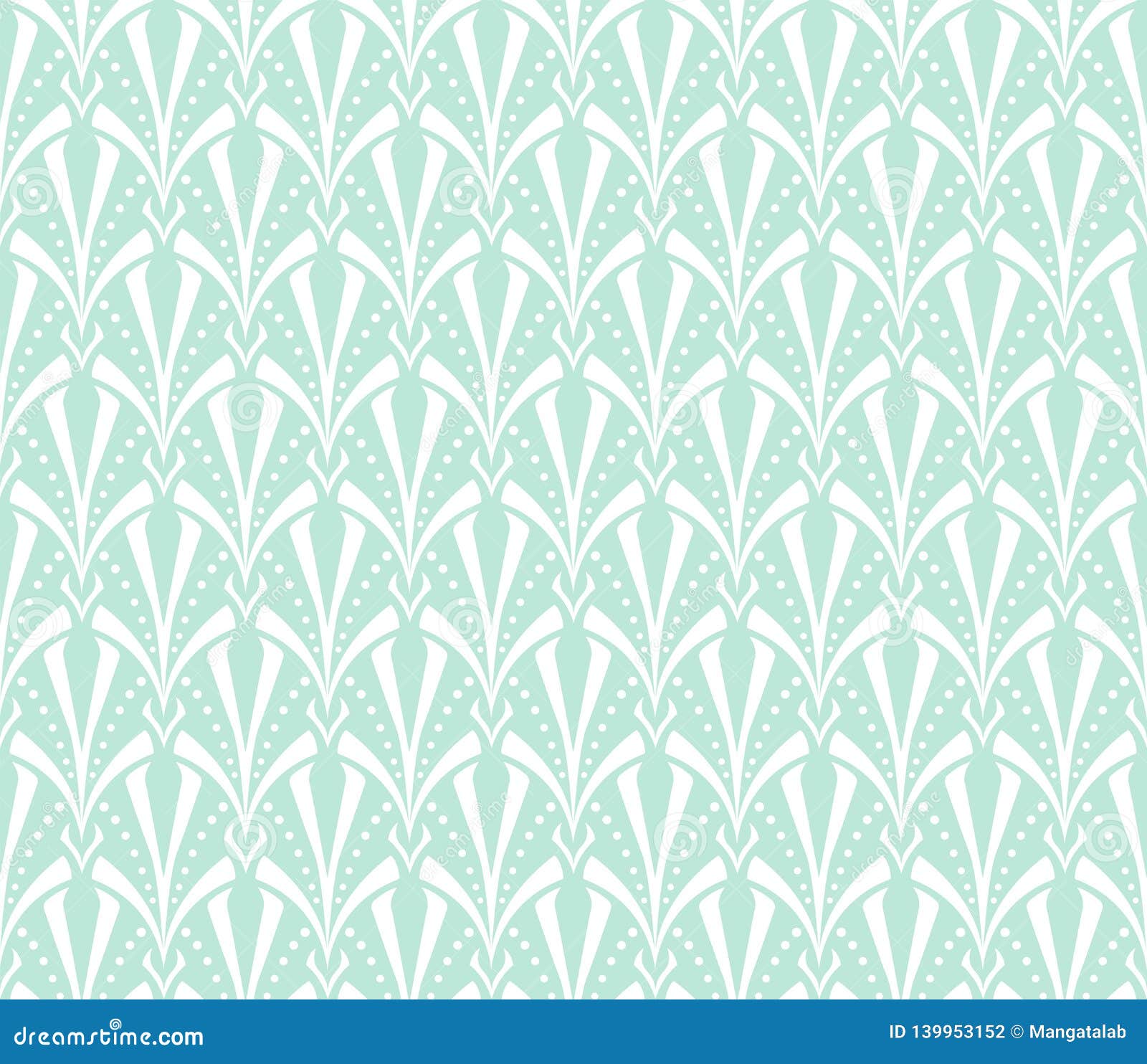 Classic Art Deco Seamless Pattern. Geometric Stylish Ornament. Vector ...