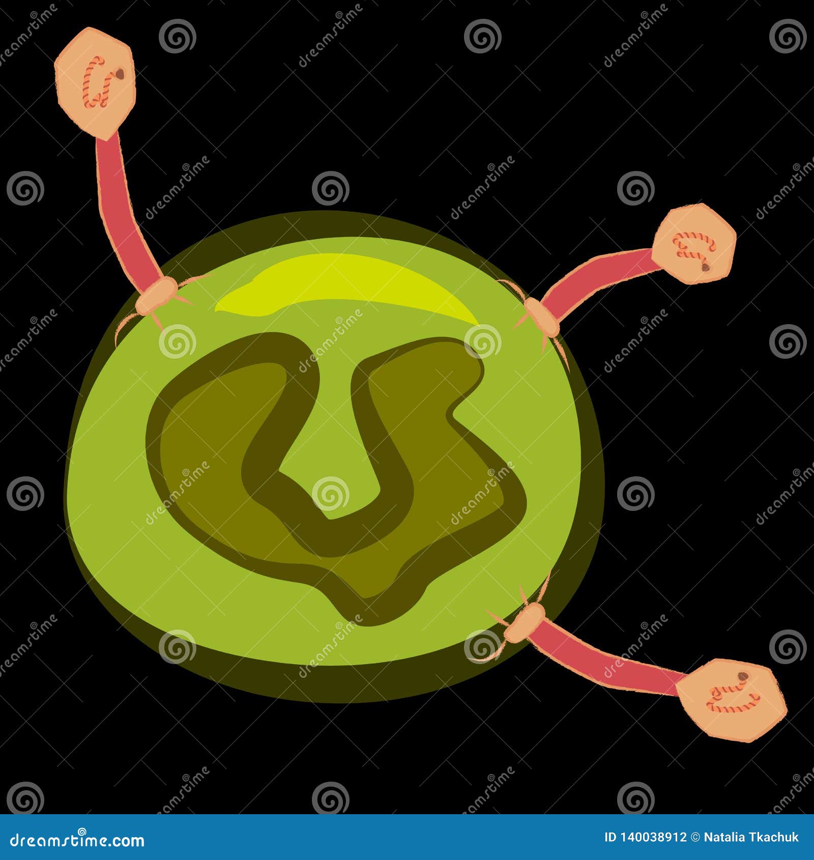 Cyanobacteria Vector Illustration. Labeled Bacteria Internal Structure ...