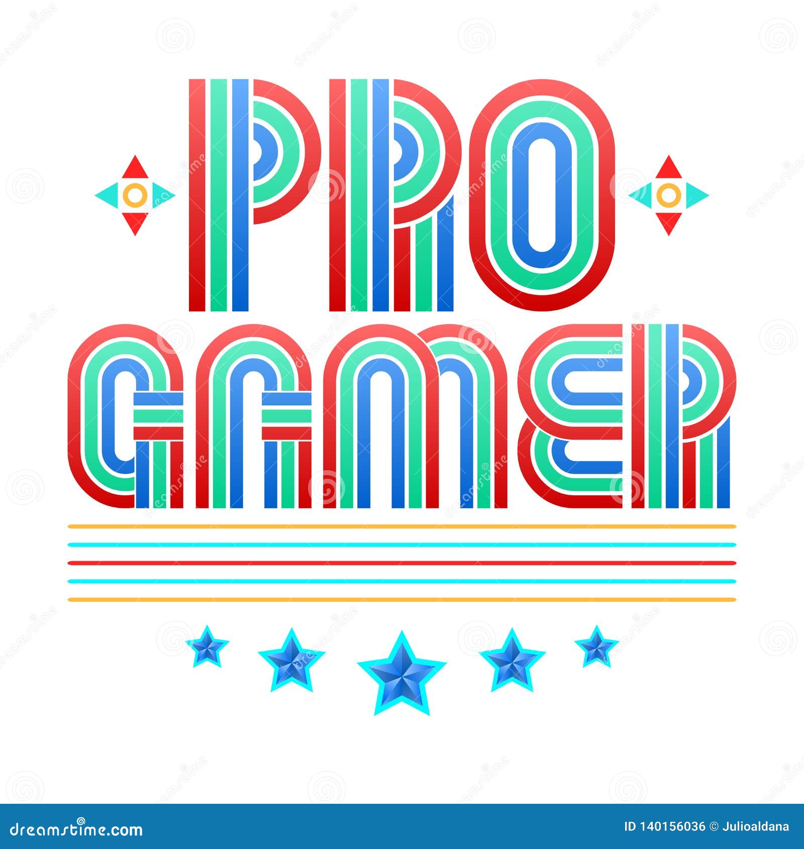 Pro Gamer, Professional Video Gamer Vector Seal Lettering Emblem Stock ...